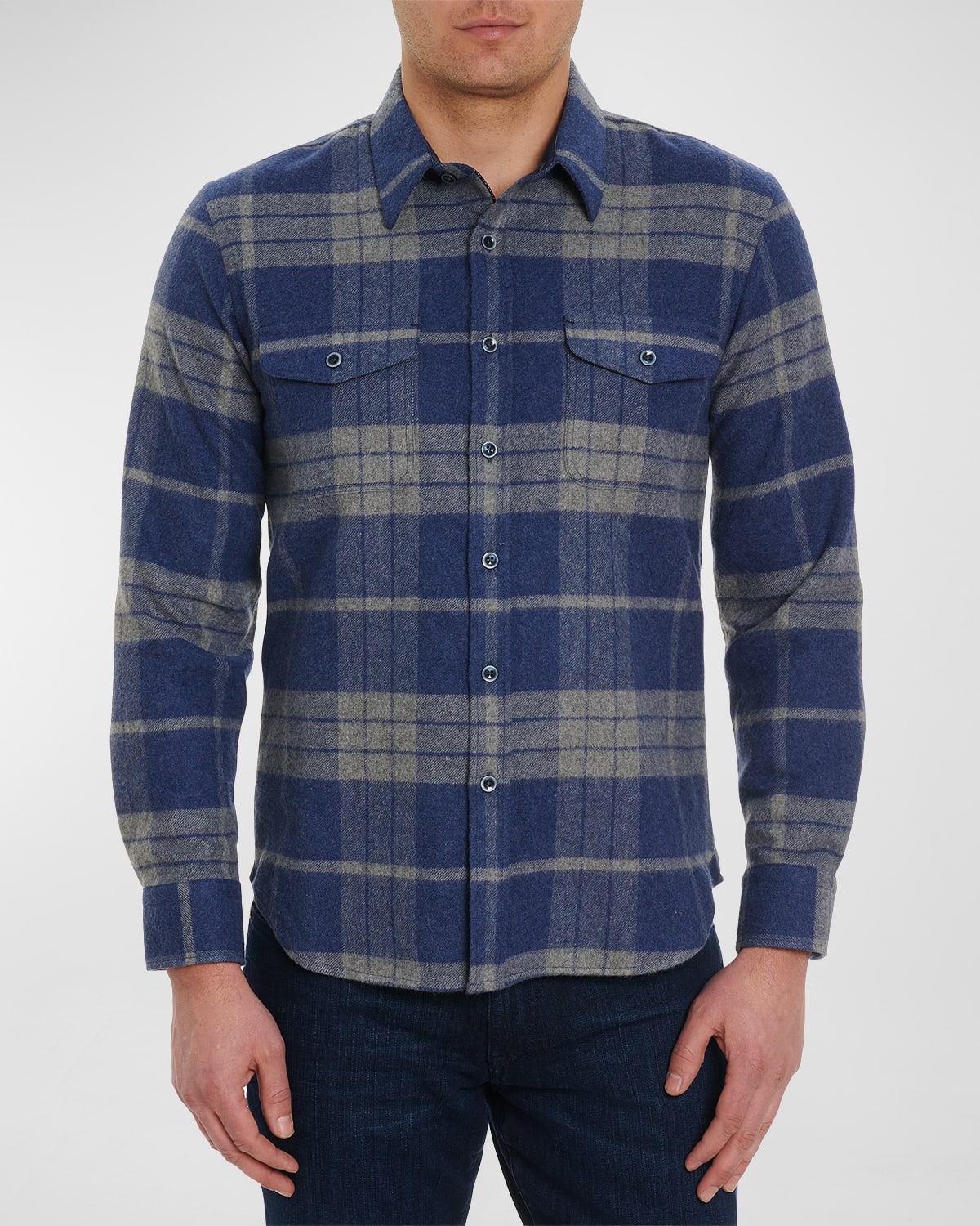 TOM FORD Men's Denim Overshirt | Neiman Marcus