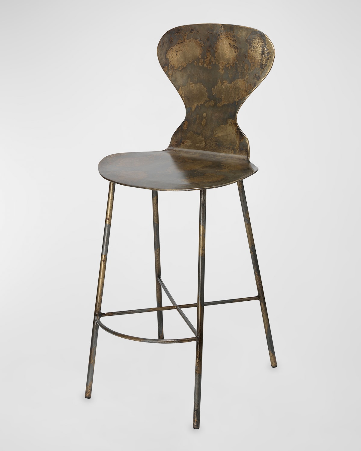 Jamie Young Asher Leather Counter Stool, 24" | Neiman Marcus