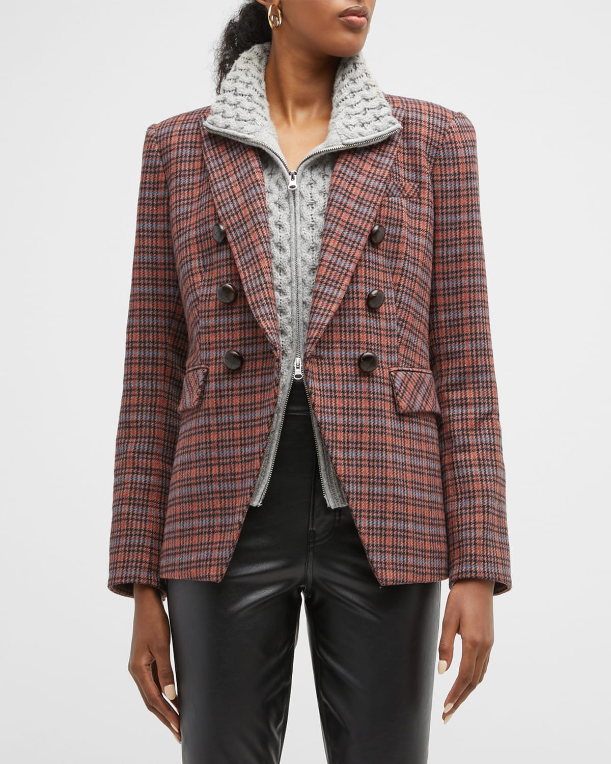 Veronica Beard Kemsley Faux-Pearl Trim Jacket | Neiman Marcus
