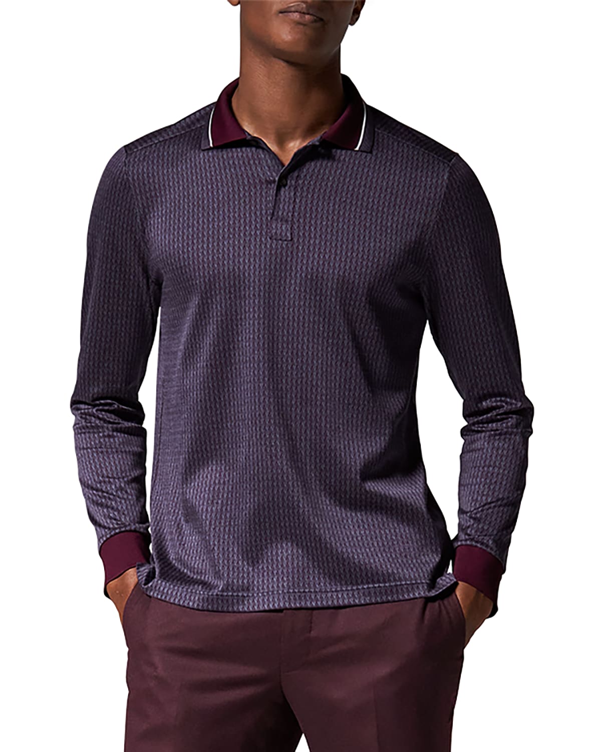Kiton Men's Wool Solid Polo Shirt | Neiman Marcus