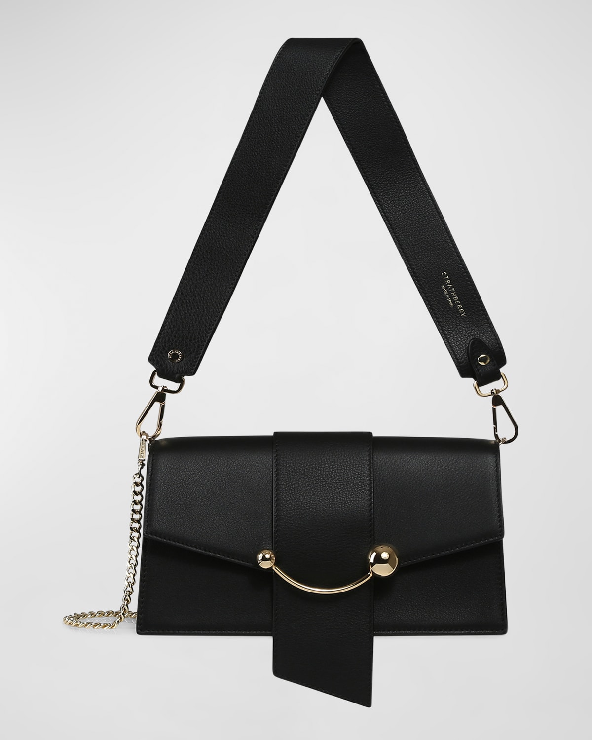 STRATHBERRY Mini Crescent Leather Shoulder Bag | Neiman Marcus