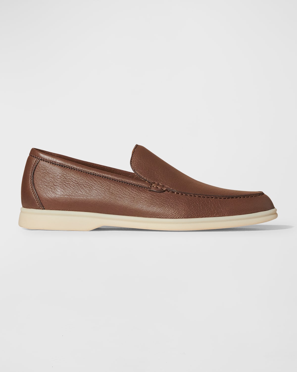 Loro Piana Men's Sea-Sail Walk Leather Boat Shoes | Neiman Marcus