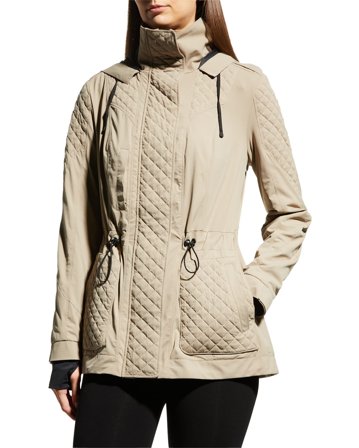 Blanc Noir Hooded Camo Anorak Jacket | Neiman Marcus
