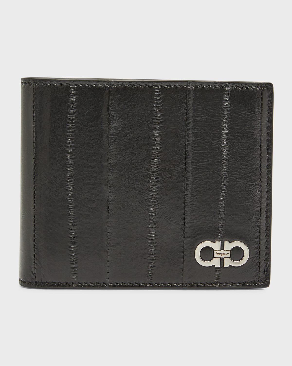 Ferragamo Men's Revival Gancio Leather Bifold Wallet | Neiman Marcus