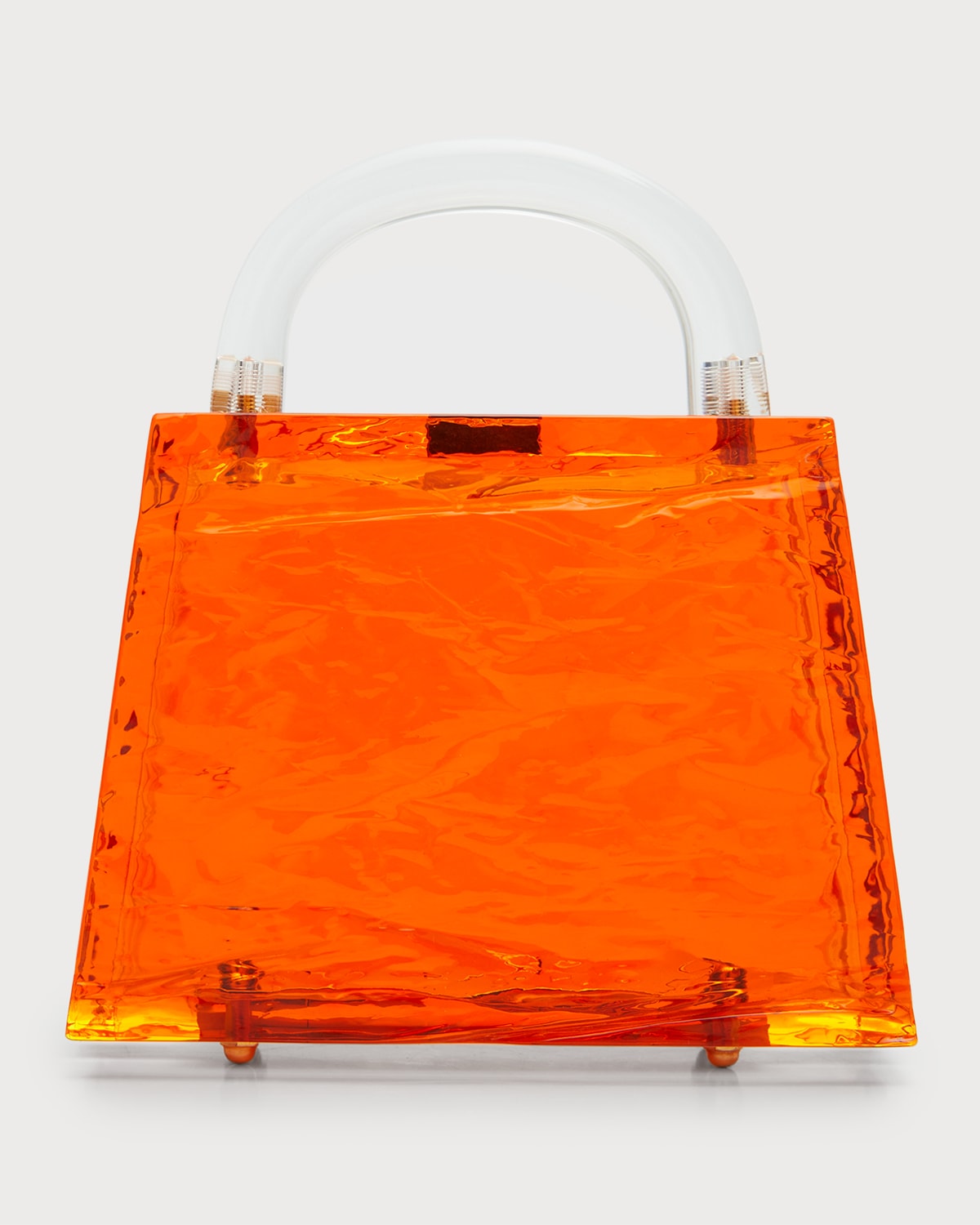 L'Afshar Eva Crushed Ice Top-Handle Bag | Neiman Marcus