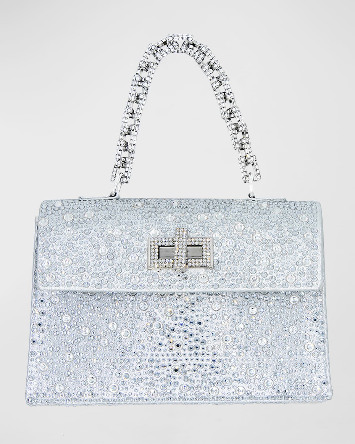 Gedebe Jill Embellished Metal Mesh Top-Handle Bag | Neiman Marcus