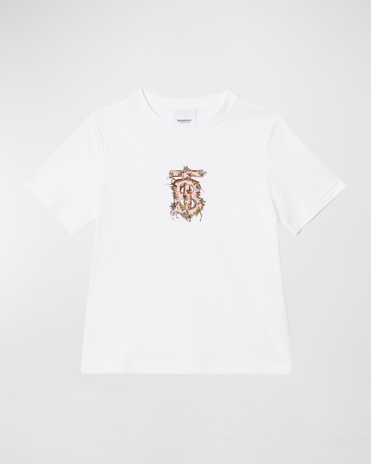 Burberry Girl's Alba Floral-Print TB Sweater Dress, Size 3-14 | Neiman ...