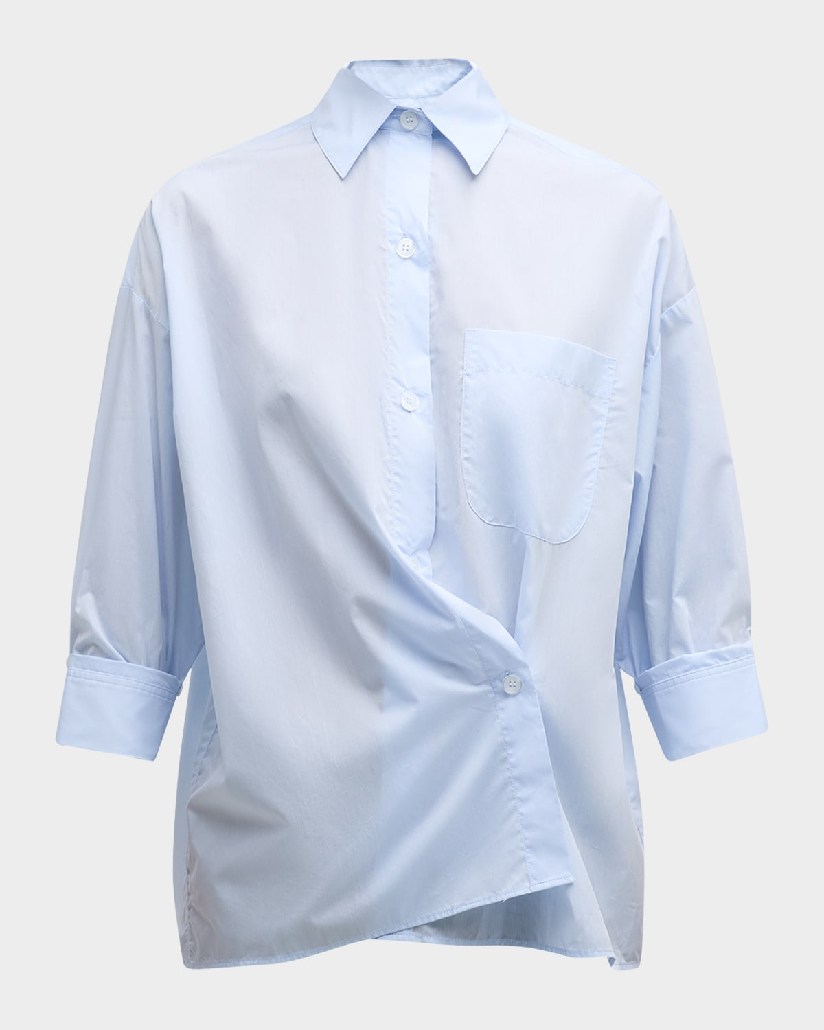 Essentiel Antwerp Damethyst Oversized Floral Button-Front Shirt ...