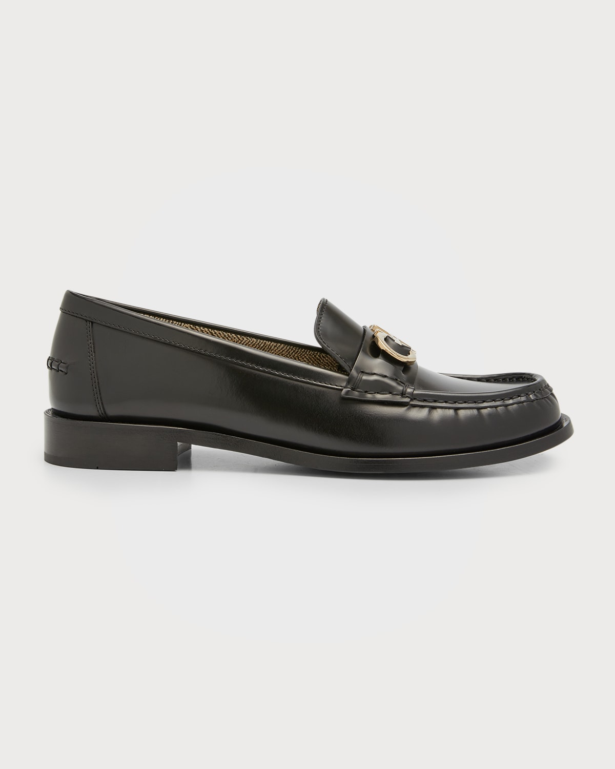 Ferragamo Odilia Calfskin Bit Driver Loafers | Neiman Marcus