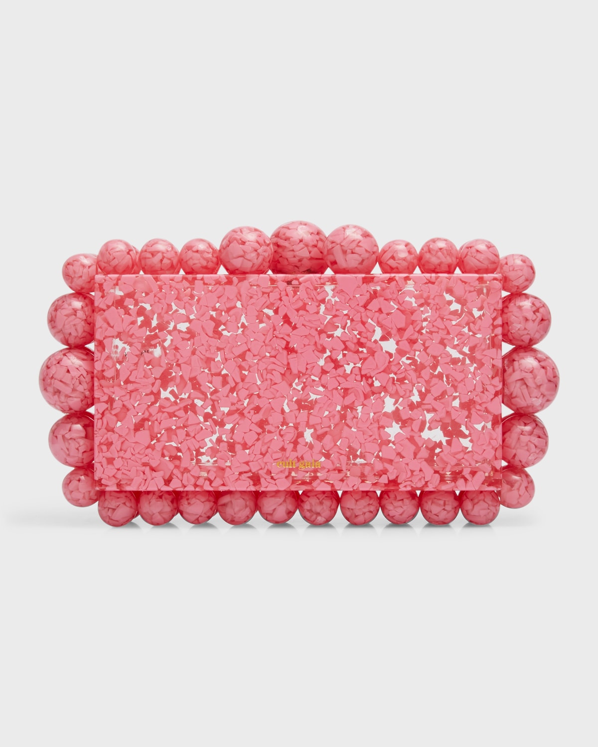 Cult Gaia Jaya Beaded Acrylic Clutch Bag | Neiman Marcus