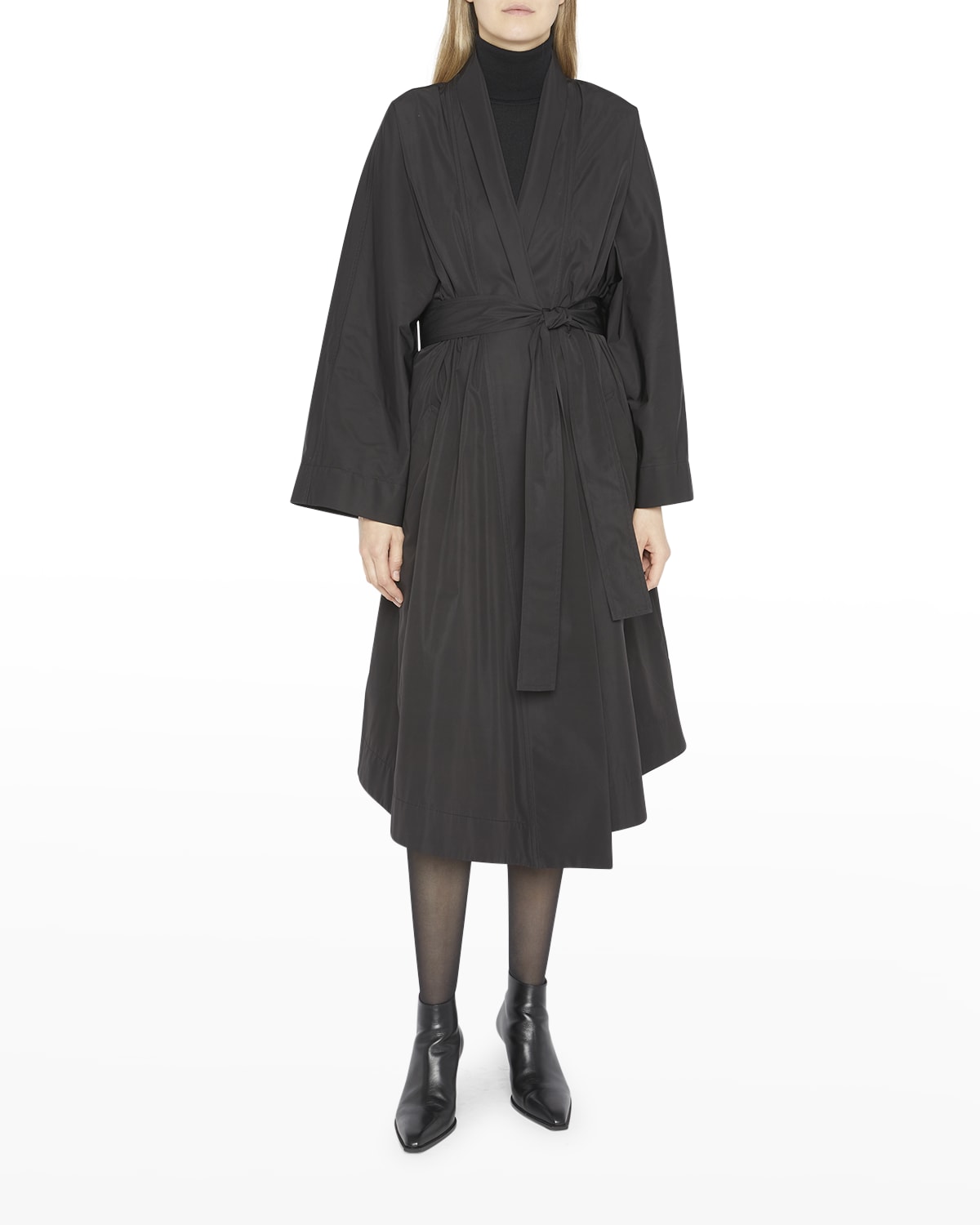 Mackage Mai Wool Belted Wrap Coat | Neiman Marcus