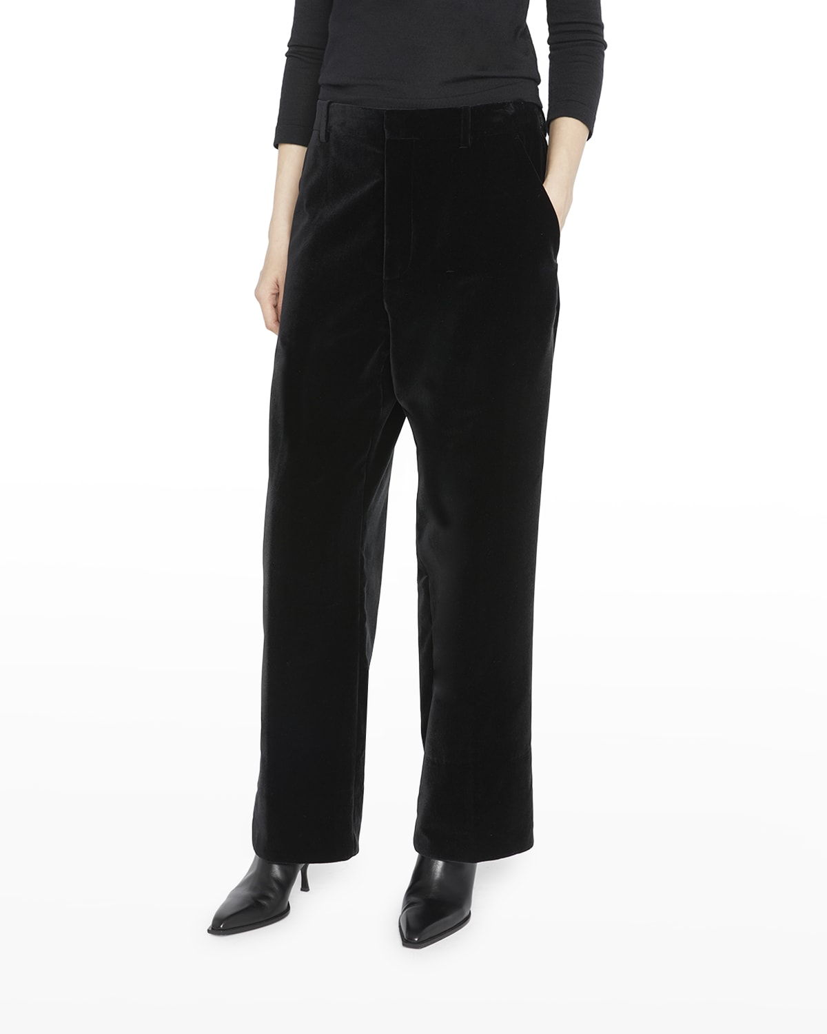 THE ROW Cassandro Wide-Leg Wool Pants | Neiman Marcus
