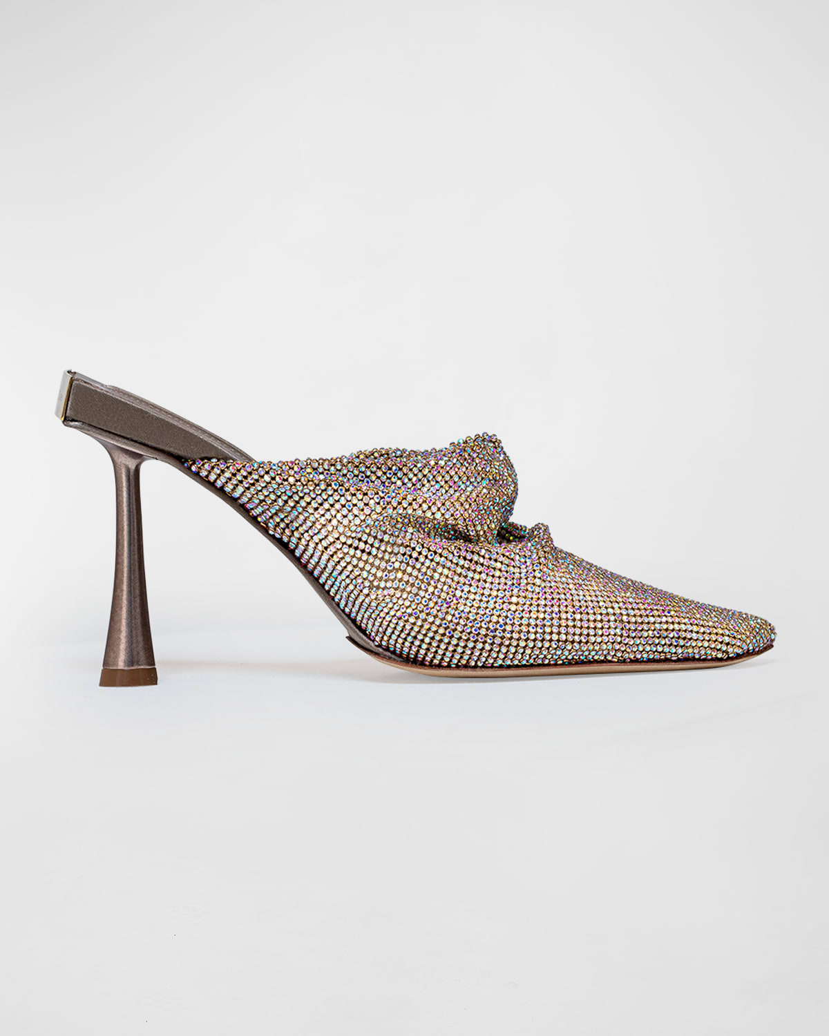 Benedetta Bruzziches Goliarda Crystal Mesh Mules | Neiman Marcus