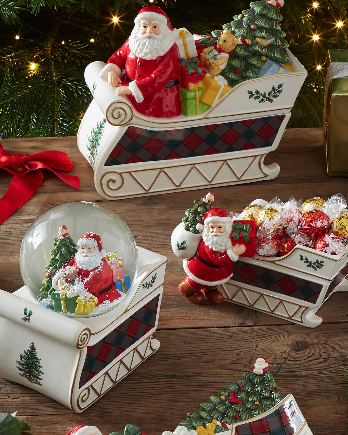 Spode Christmas Tree Cookie Jar Neiman Marcus
