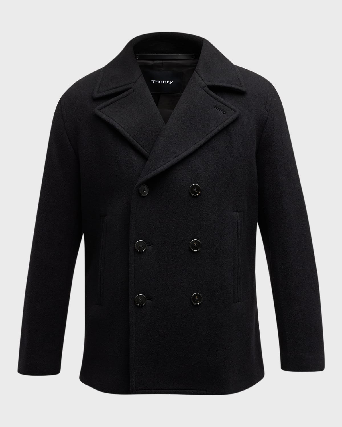 Theory Men's Clarence Recycled Wool Coat | Neiman Marcus