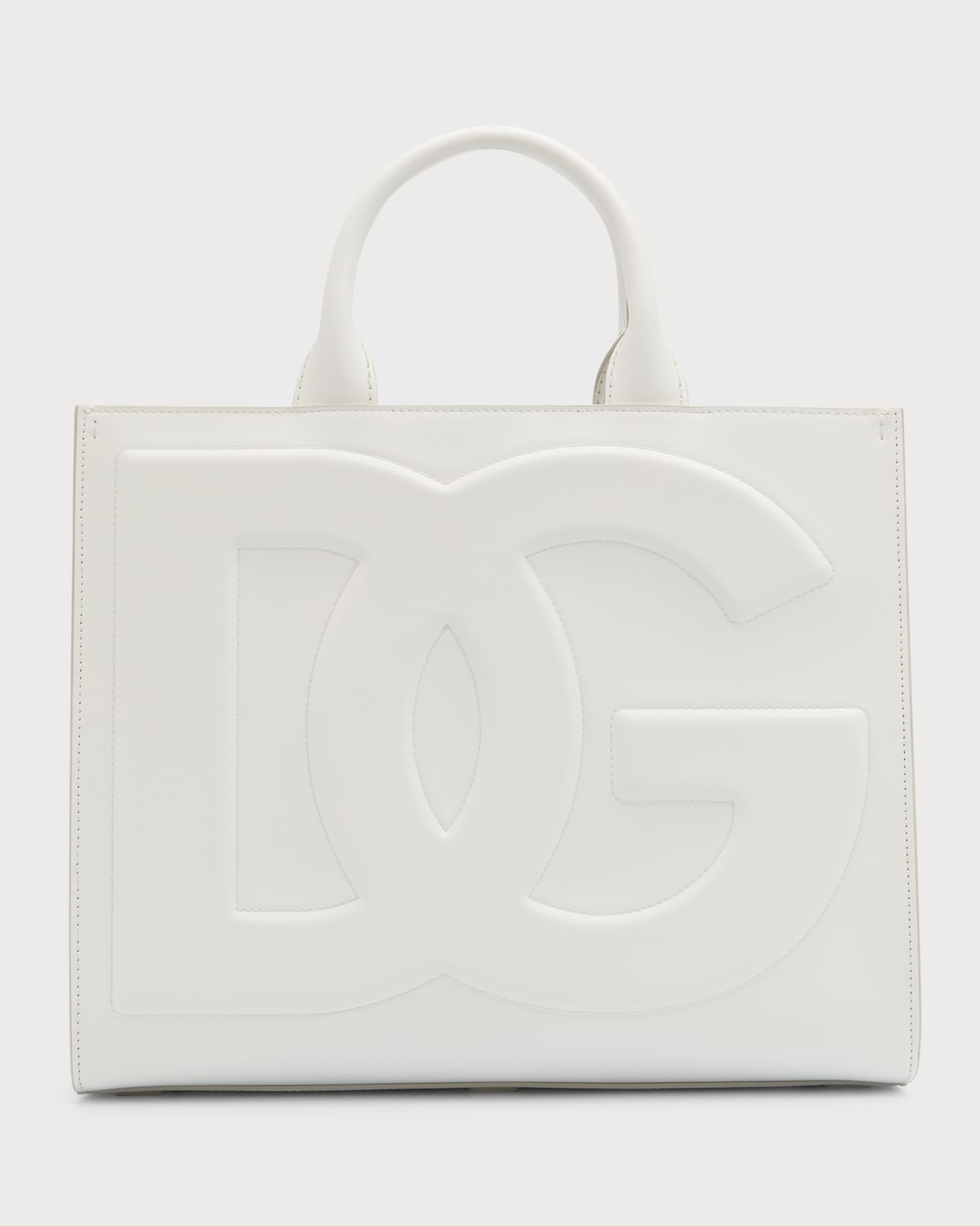 Dolce&Gabbana DG Logo Leather Tote Bag | Neiman Marcus