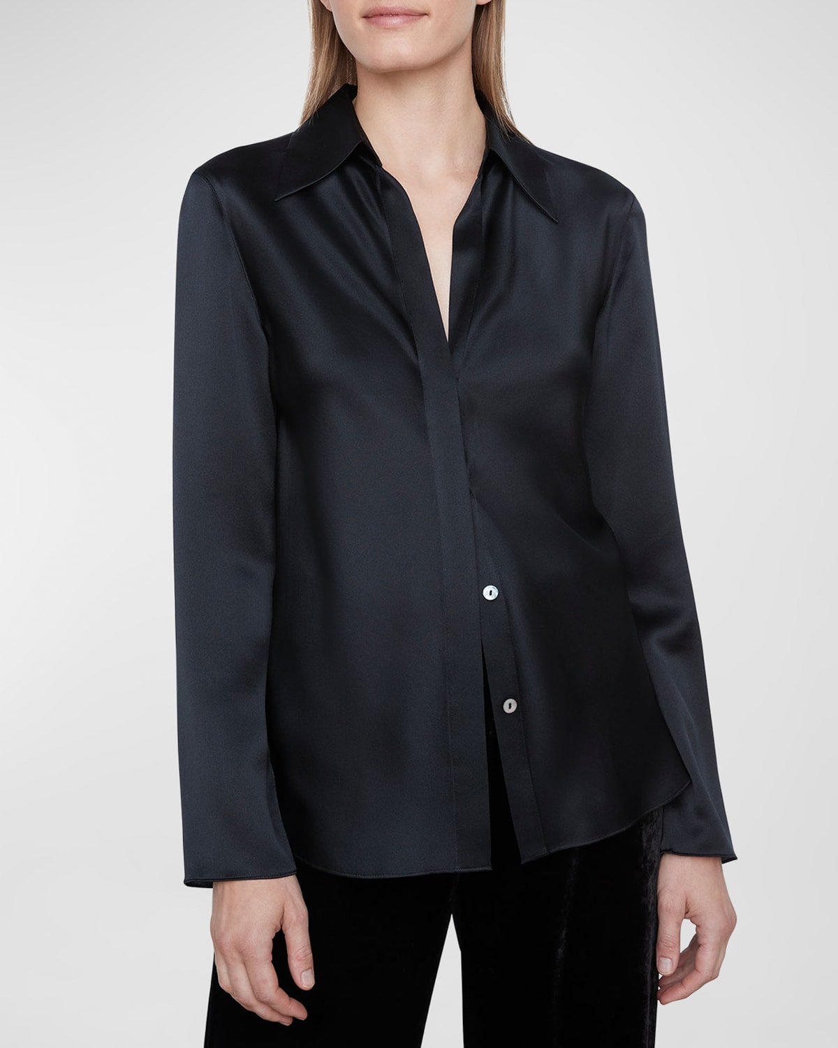 Vince Utility Button-Front Midi Skirt | Neiman Marcus