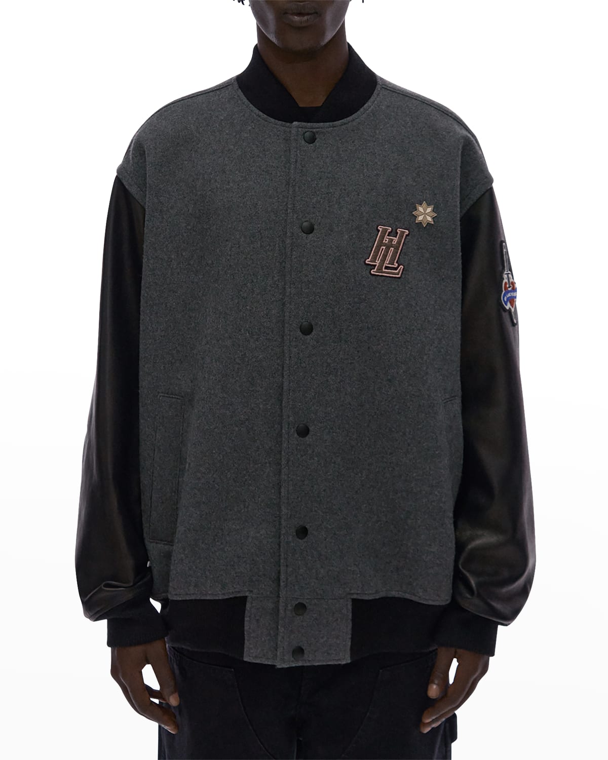Helmut Lang Men's Logo Utility Jacket | Neiman Marcus