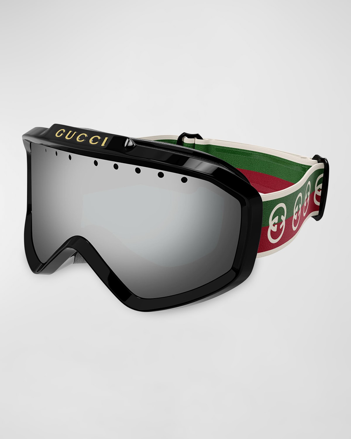 Gucci Multicolor Logo Injection Plastic Shield Sunglasses | Neiman Marcus