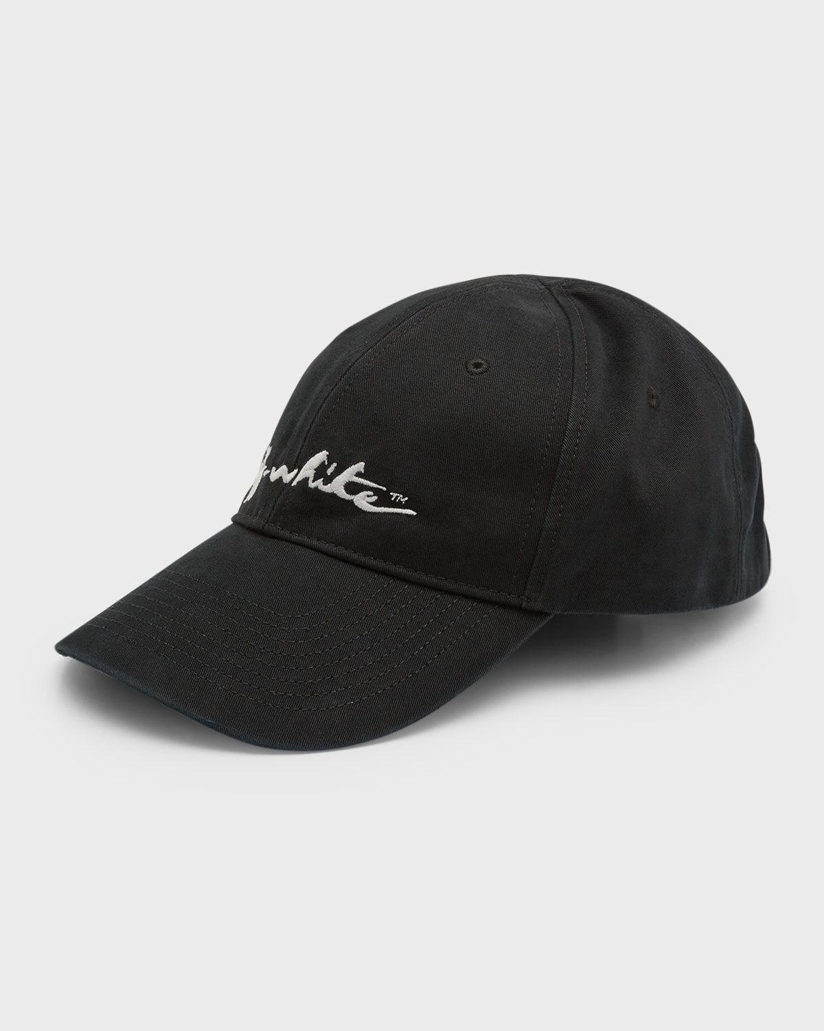 Off-White Men's Thunder Logo Baseball Cap | Neiman Marcus