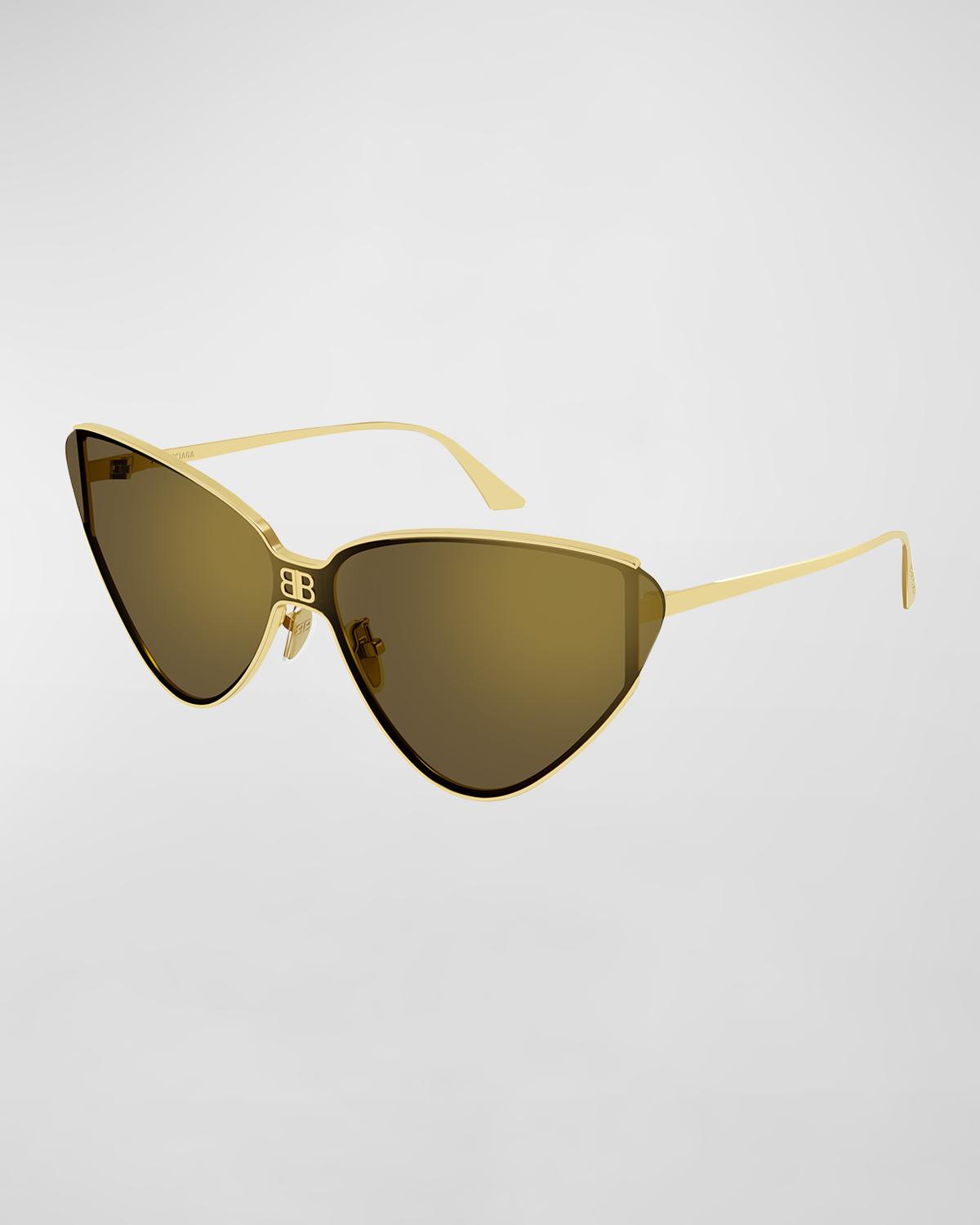Prada Triangle Logo Metal And Plastic Cat Eye Sunglasses Neiman Marcus 7290