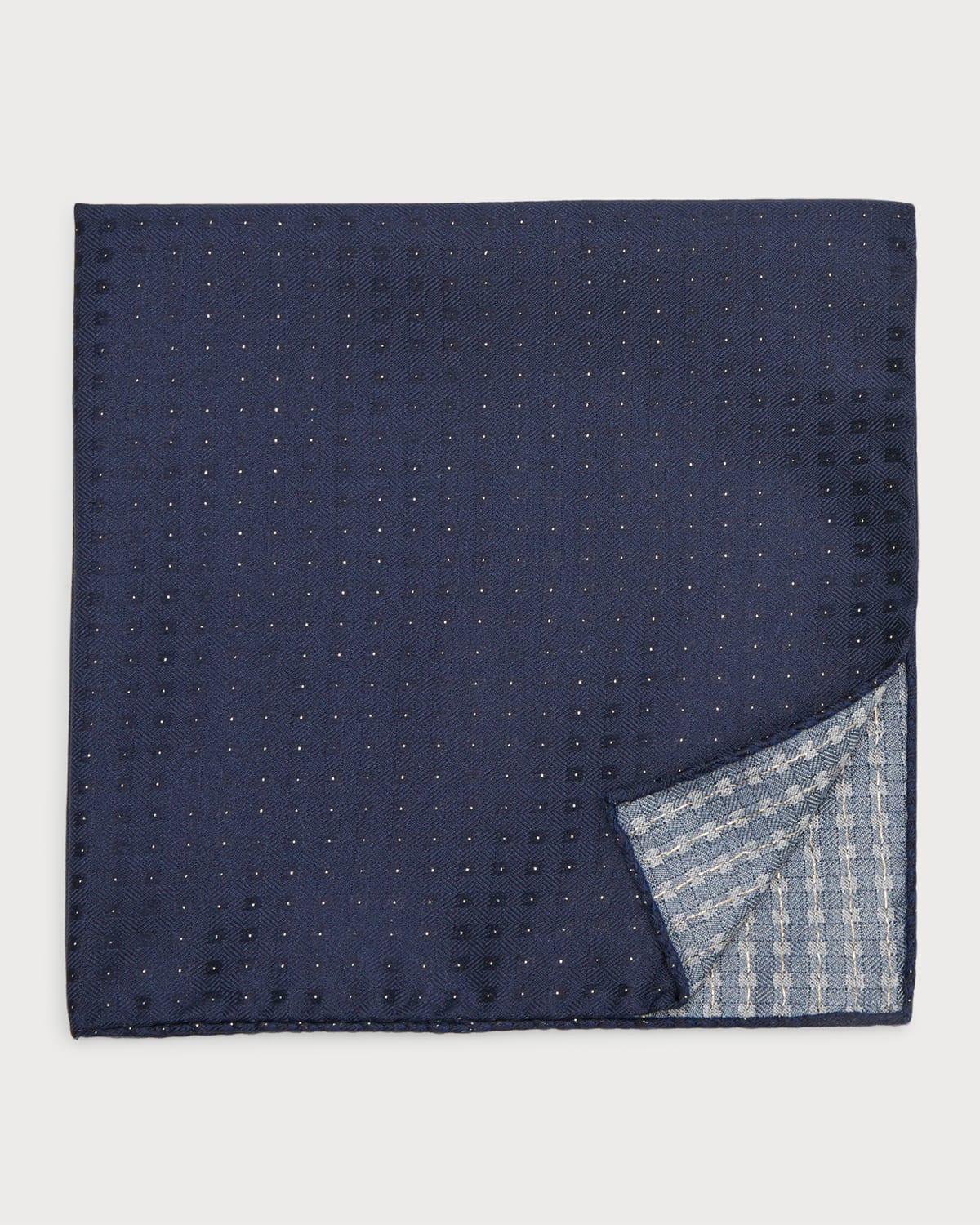 Eton Men's Micro-Floral Print Silk Pocket Square | Neiman Marcus