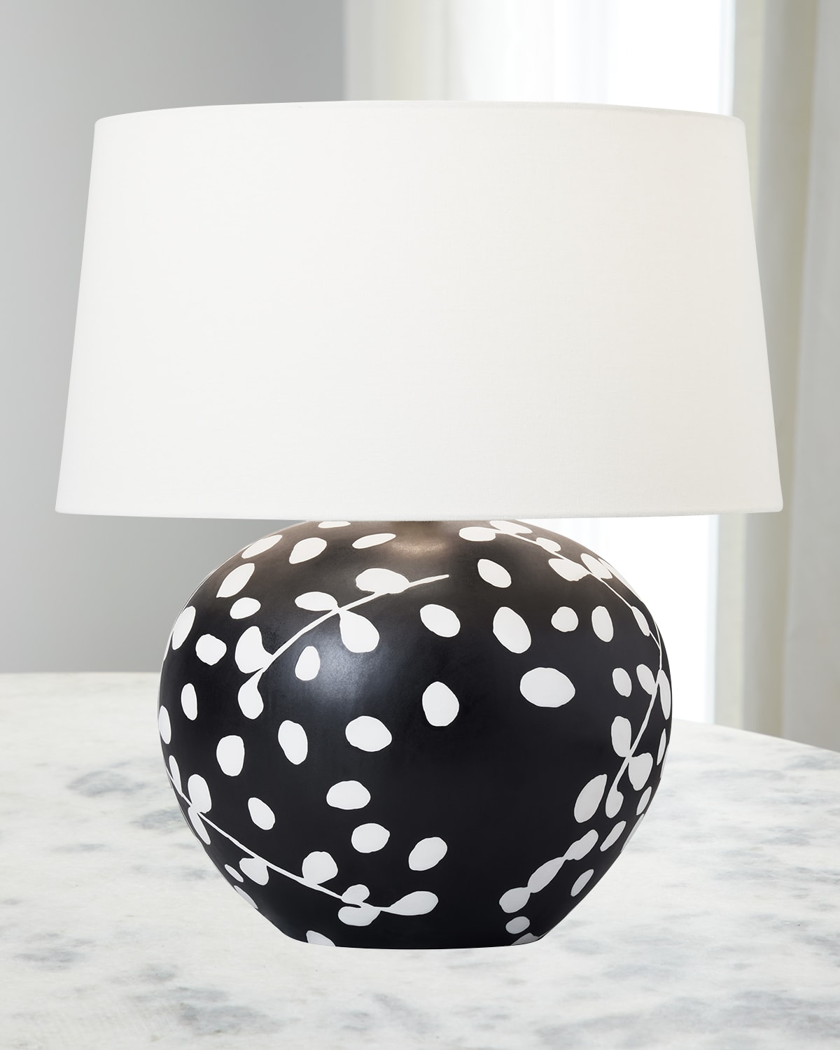 Visual Comfort Studio Fanny Wide Table Lamp In Matte White Ceramic By ...