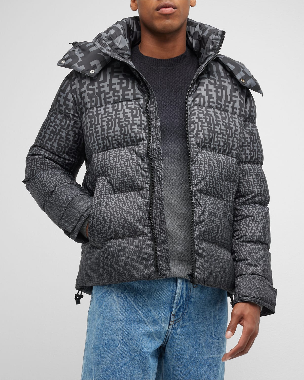 Burberry Men's Rutland Reversible Check Puffer Jacket | Neiman Marcus
