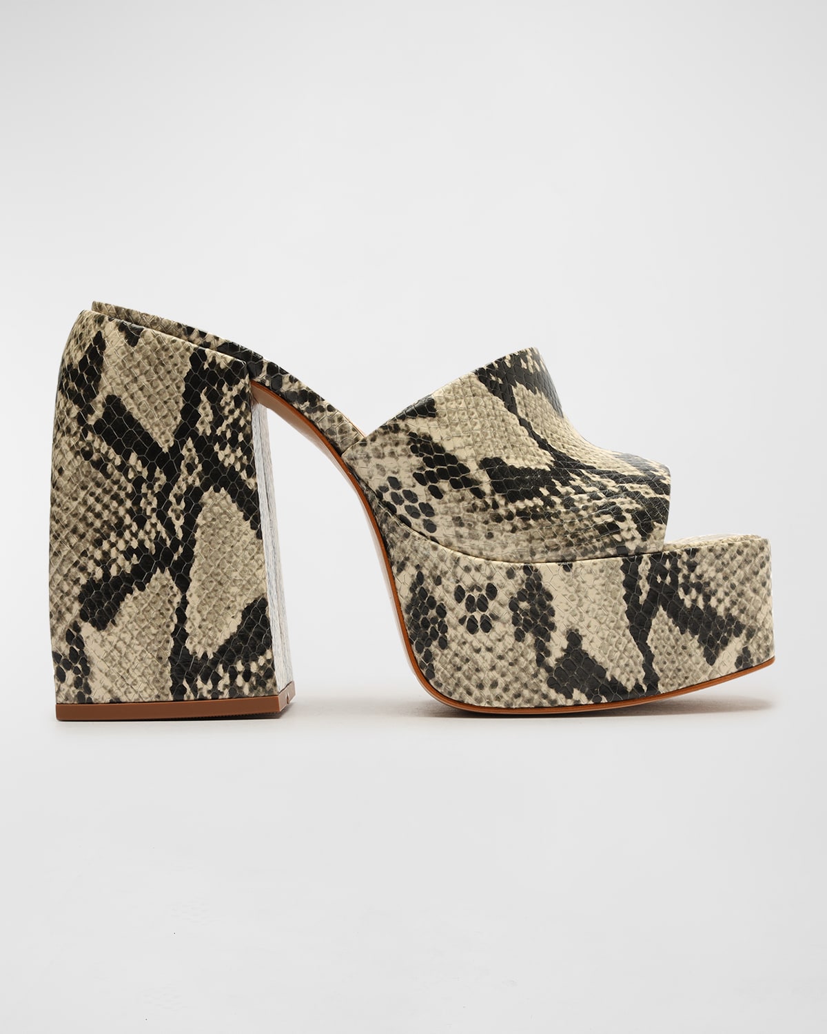 Schutz Andrina Metallic Platform Sandals | Neiman Marcus