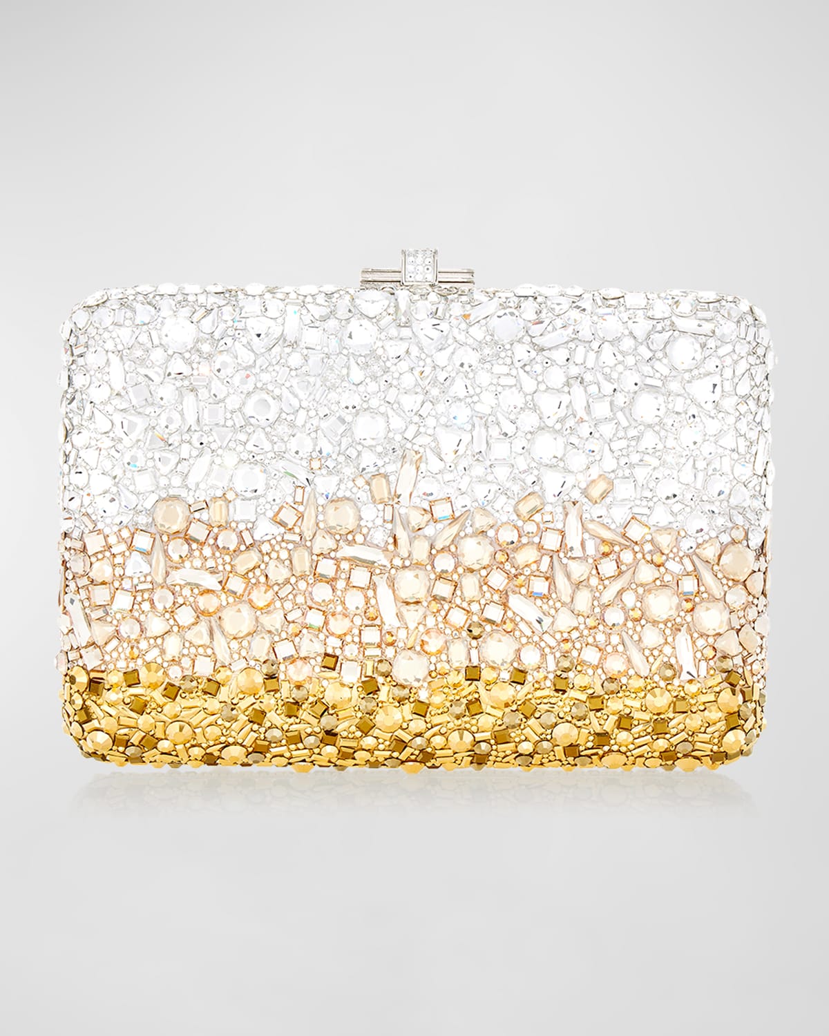 Judith Leiber Couture Gemma Crystal Satin Clutch Bag | Neiman Marcus