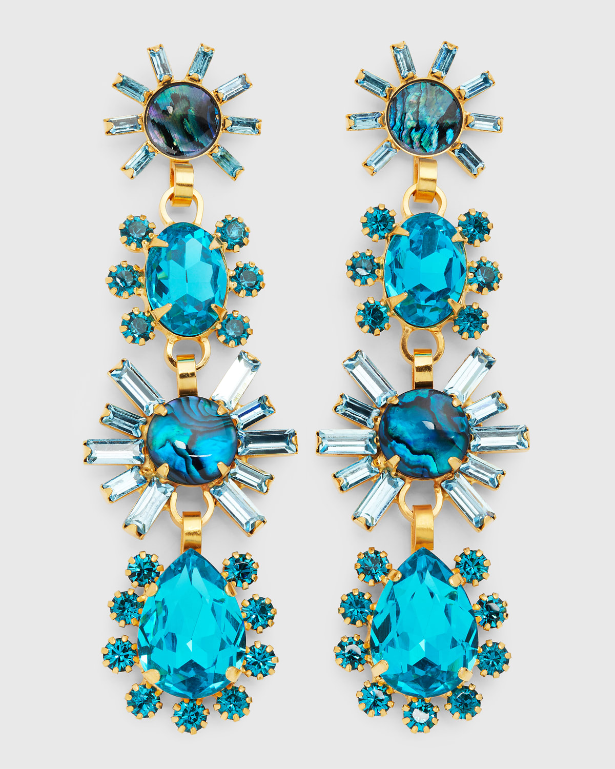 Elizabeth Cole Lila Crystal Drop Earrings | Neiman Marcus