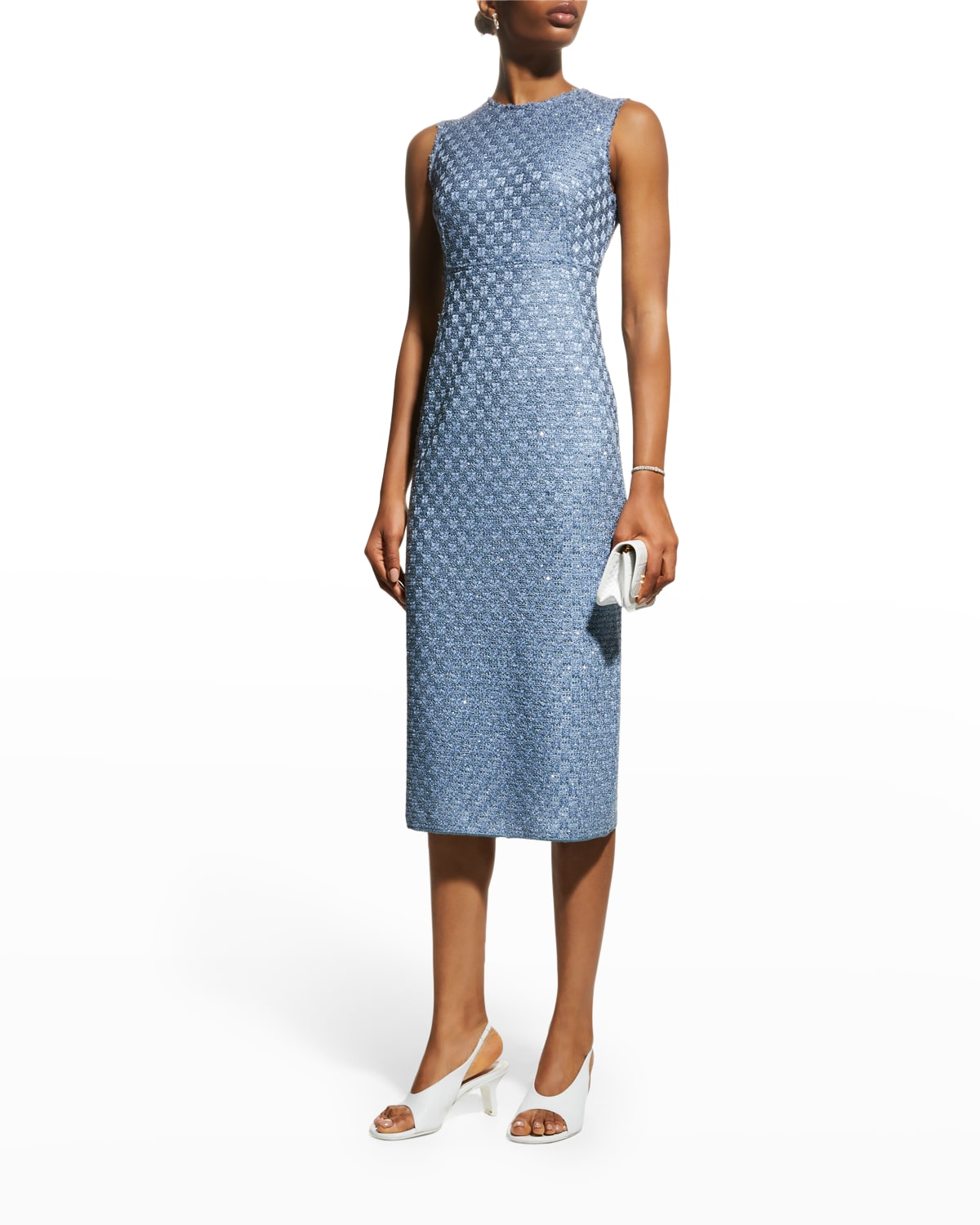 THE ROW Amaranth Paillette Knit Midi Dress | Neiman Marcus