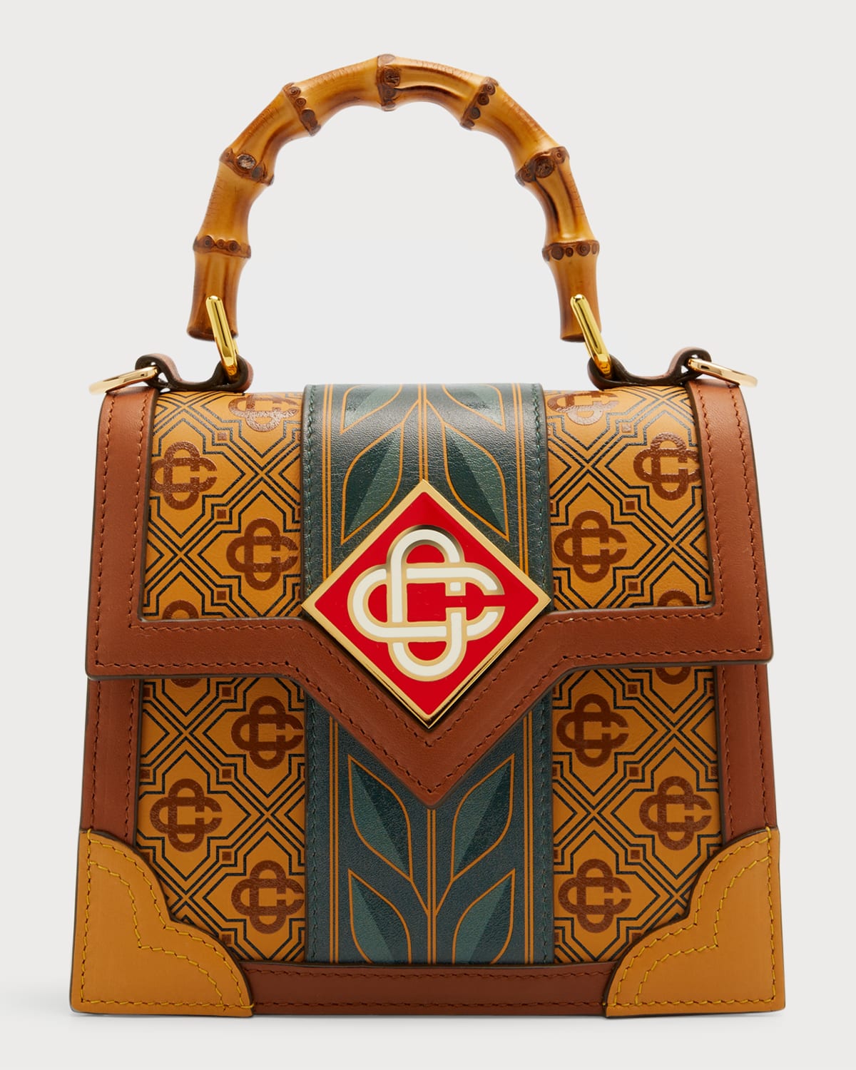 CASABLANCA Jeanne Monogram Top-Handle Bag | Neiman Marcus