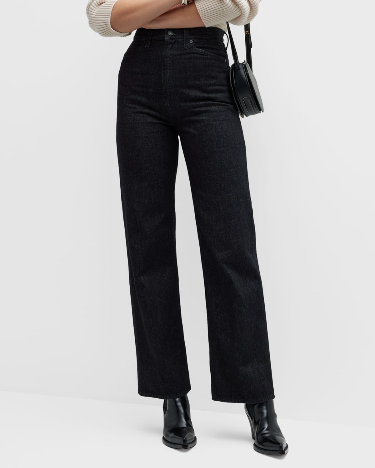 MADE IN TOMBOY Jey High Rise Straight Jeans | Neiman Marcus