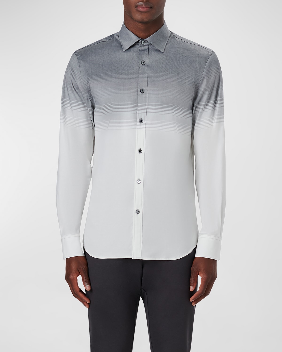 Bugatchi Men's Axel Shaped Sport Shirt | Neiman Marcus