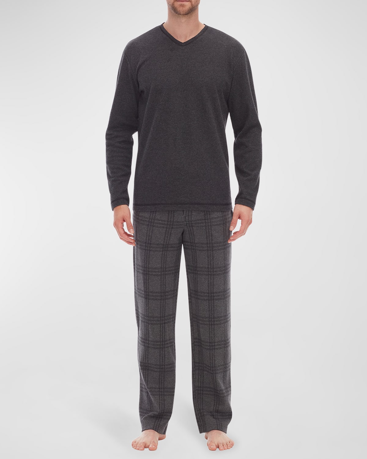 Majestic International Mens 2 Piece Stripe Pajama Set Neiman Marcus