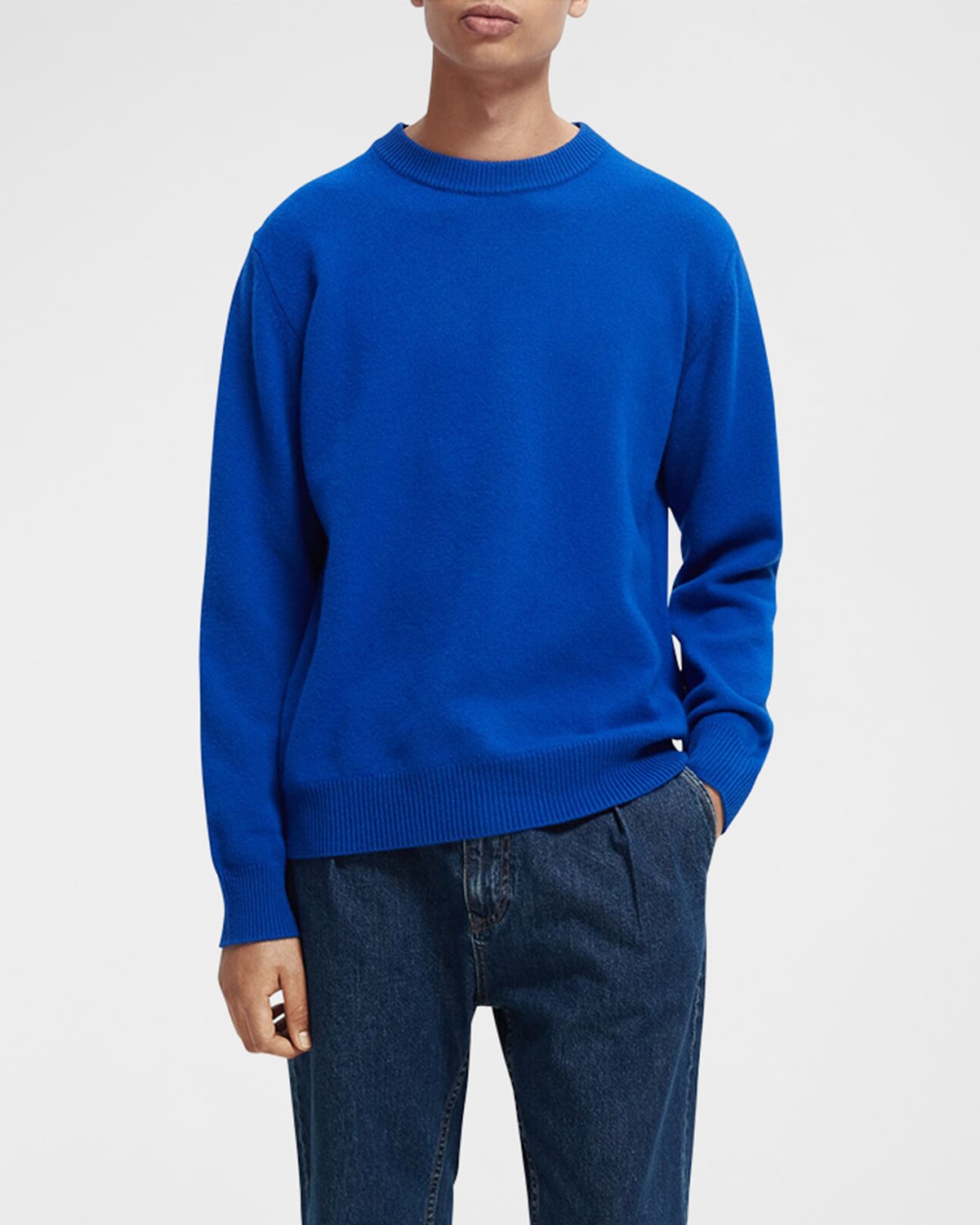 Scotch & Soda Men's Wool-Blend Jacquard Sweater | Neiman Marcus