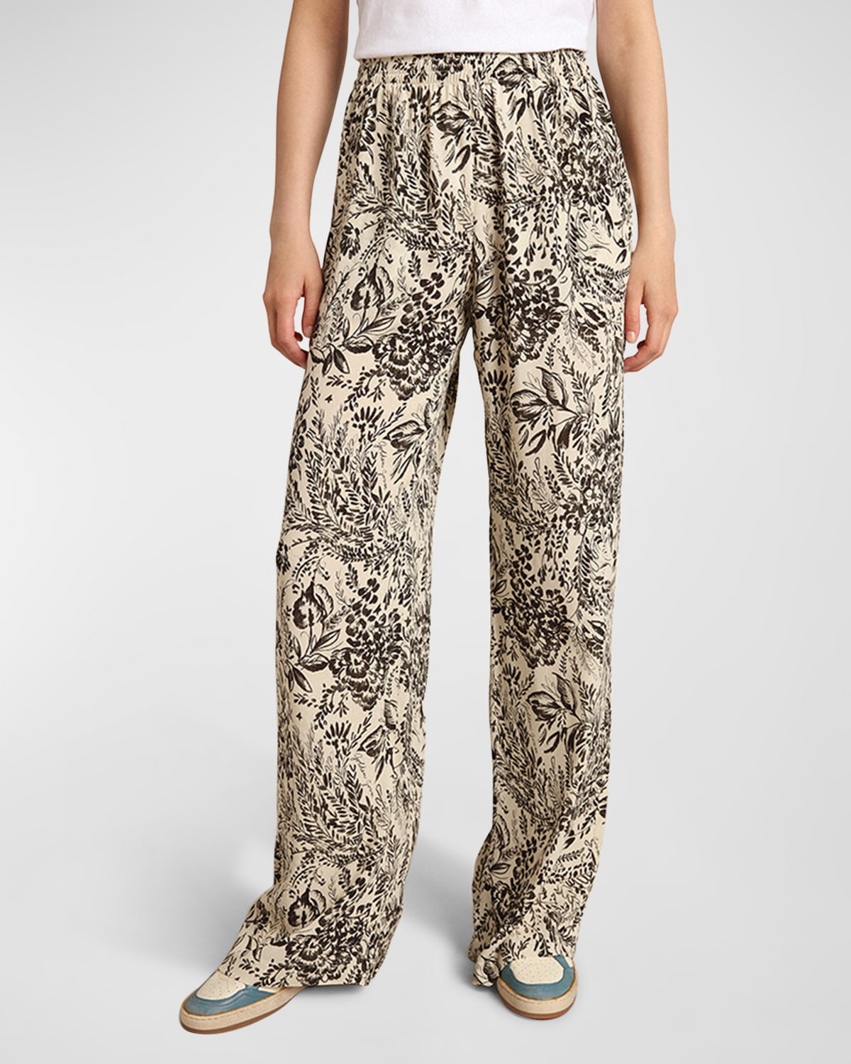 Golden Goose Paisley-Print Twill Jogger Pants | Neiman Marcus
