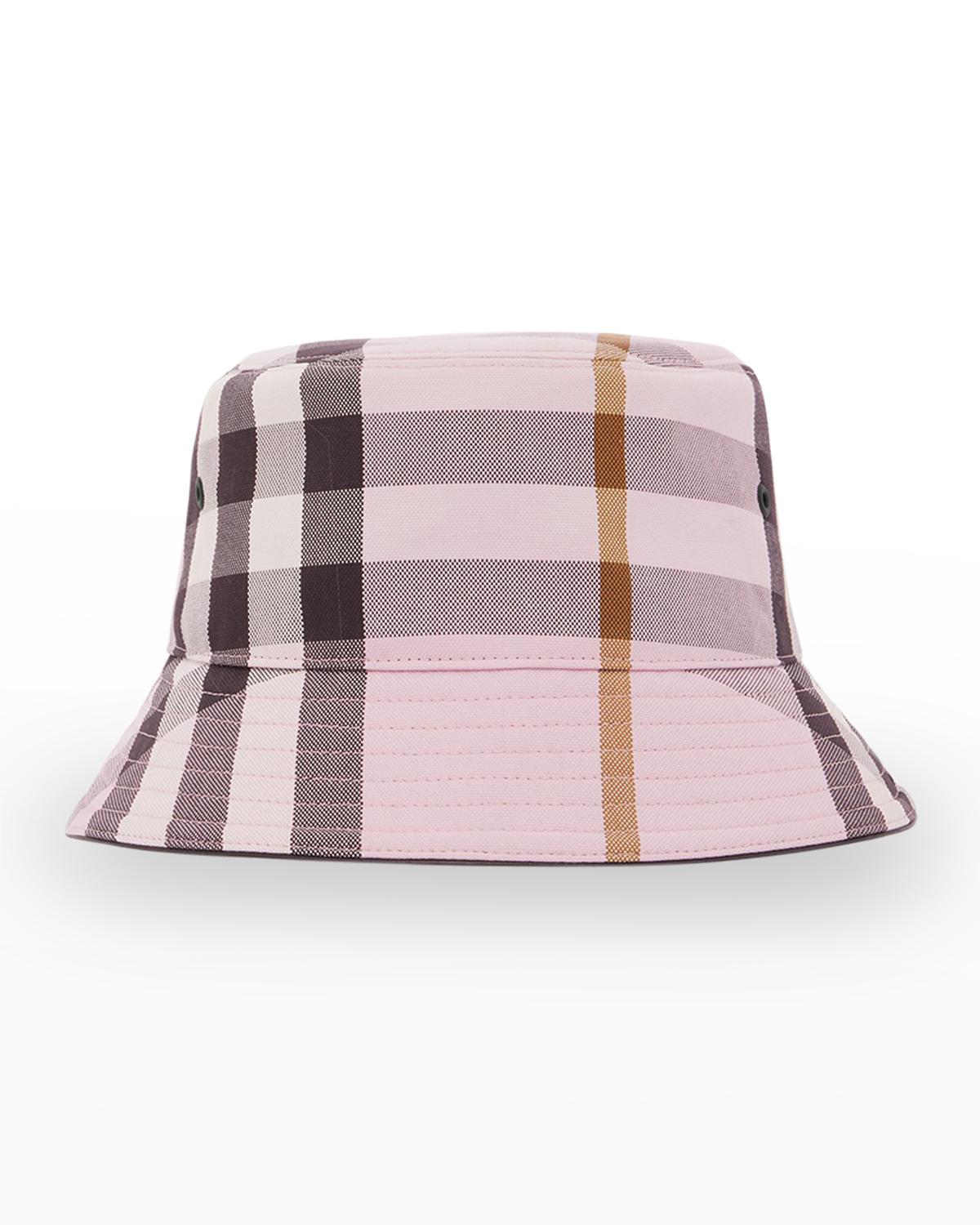 Burberry Men's Exploded Check Bucket Hat | Neiman Marcus
