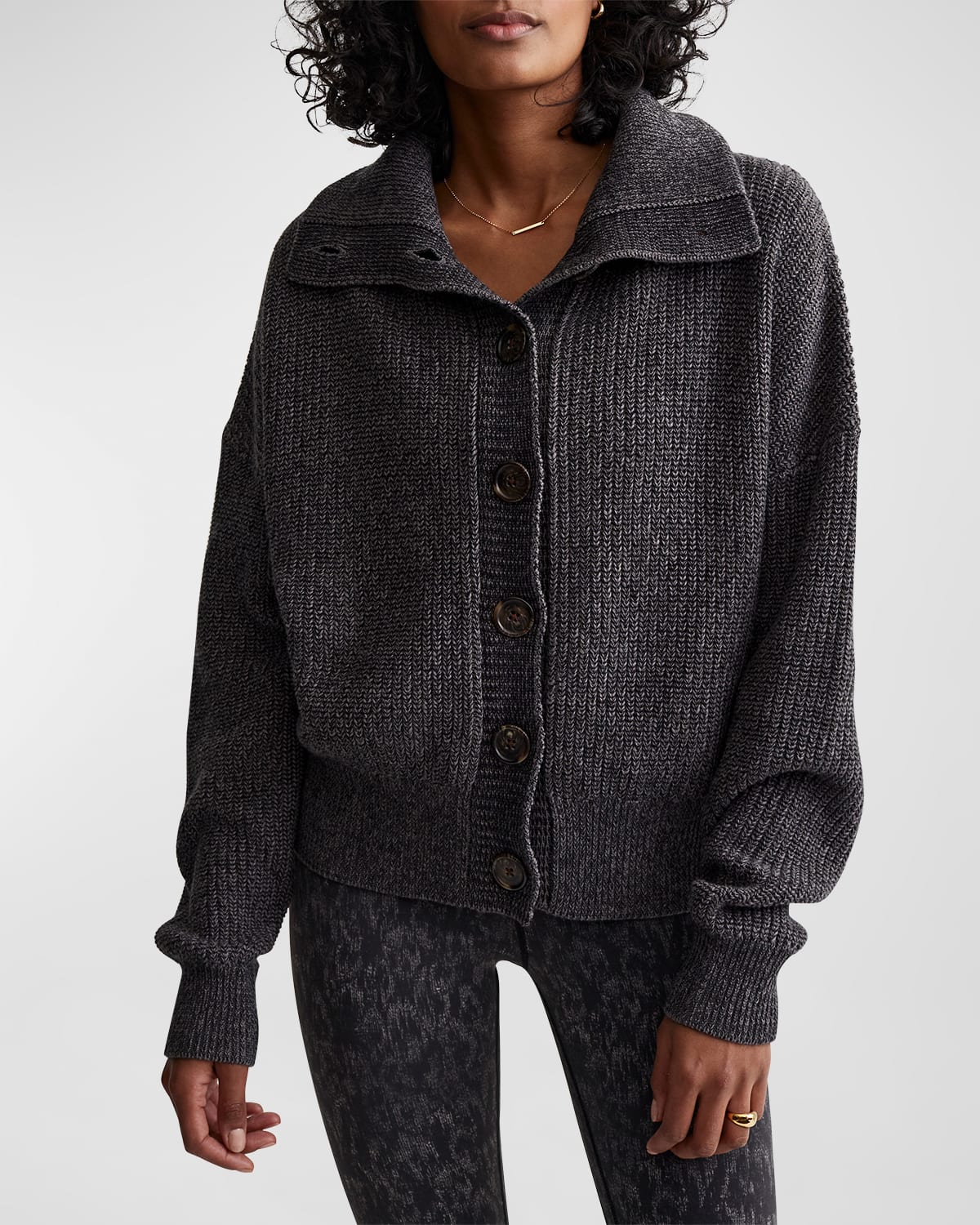 Varley Anderson Front-Zip Sweater | Neiman Marcus
