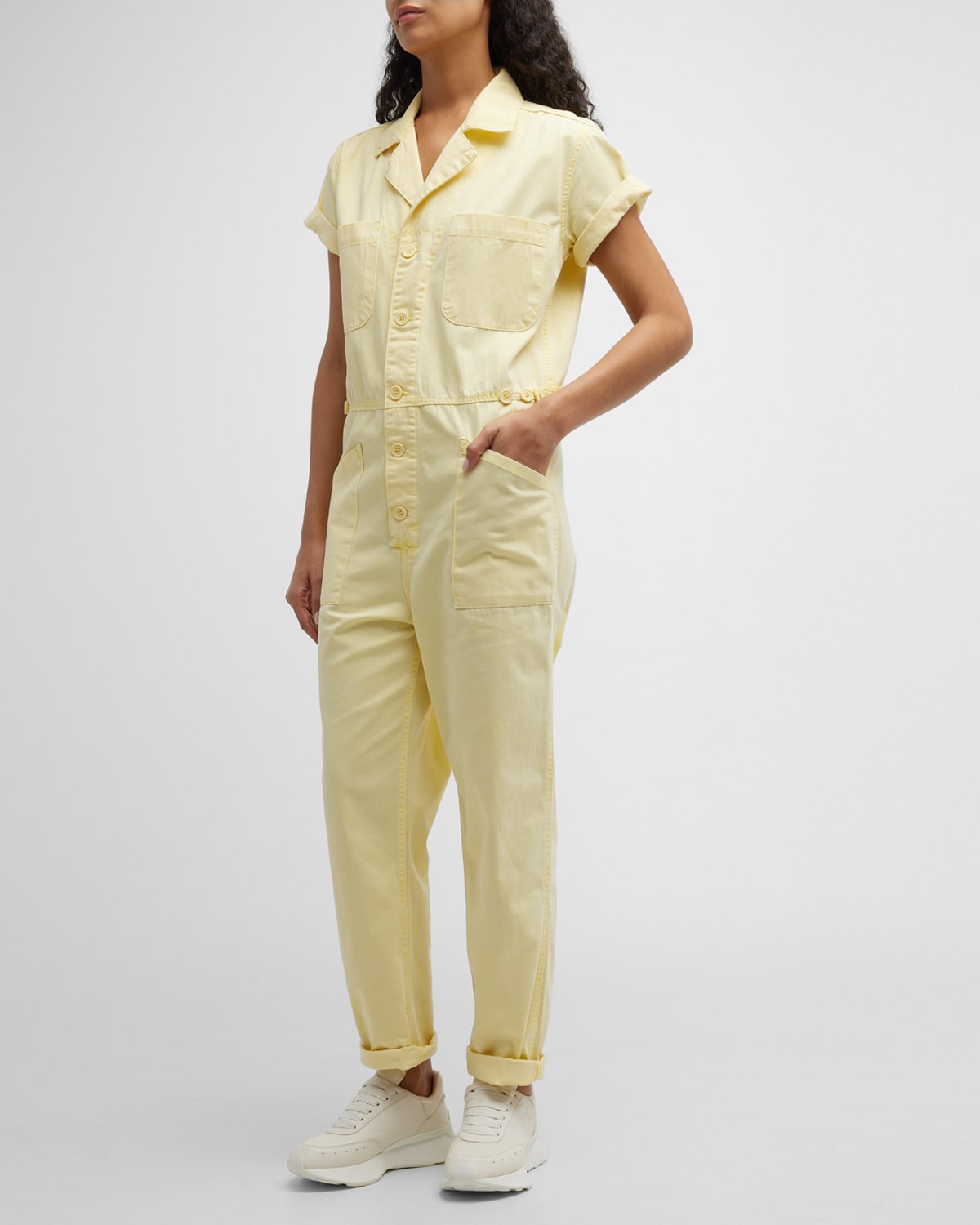 PISTOLA Grover Denim Utility Jumpsuit | Neiman Marcus