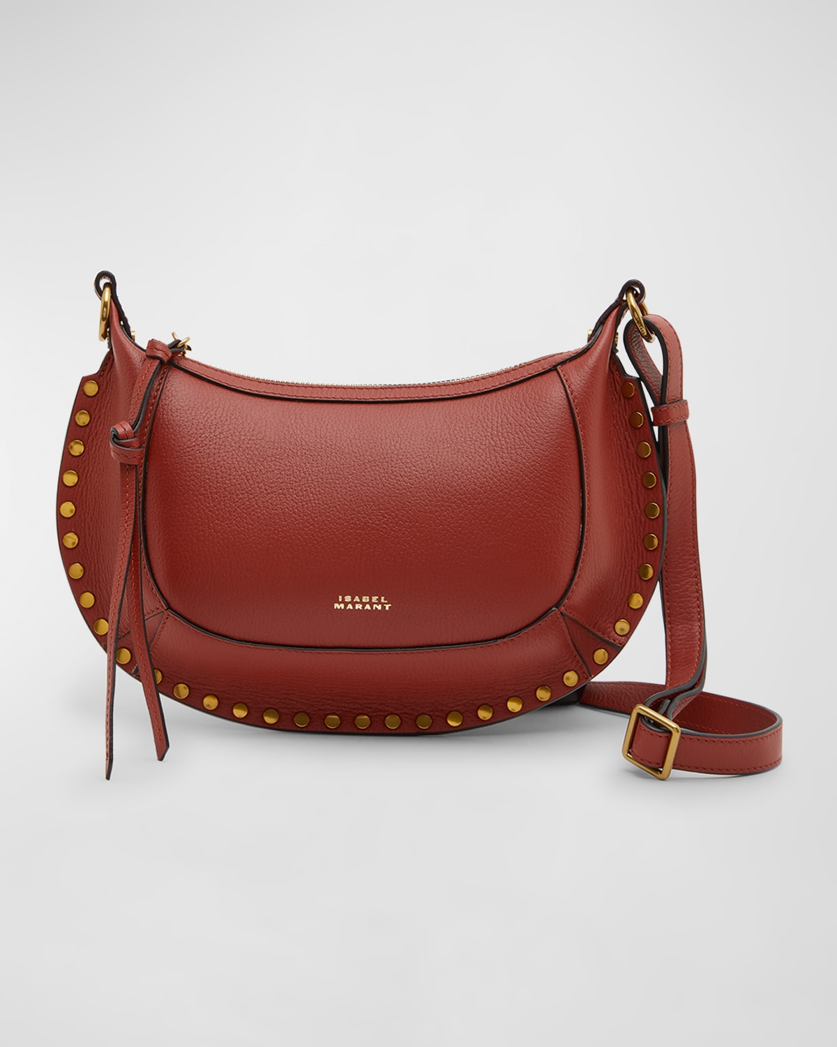 Isabel Marant Oskan Moon Suede Shoulder Bag | Neiman Marcus