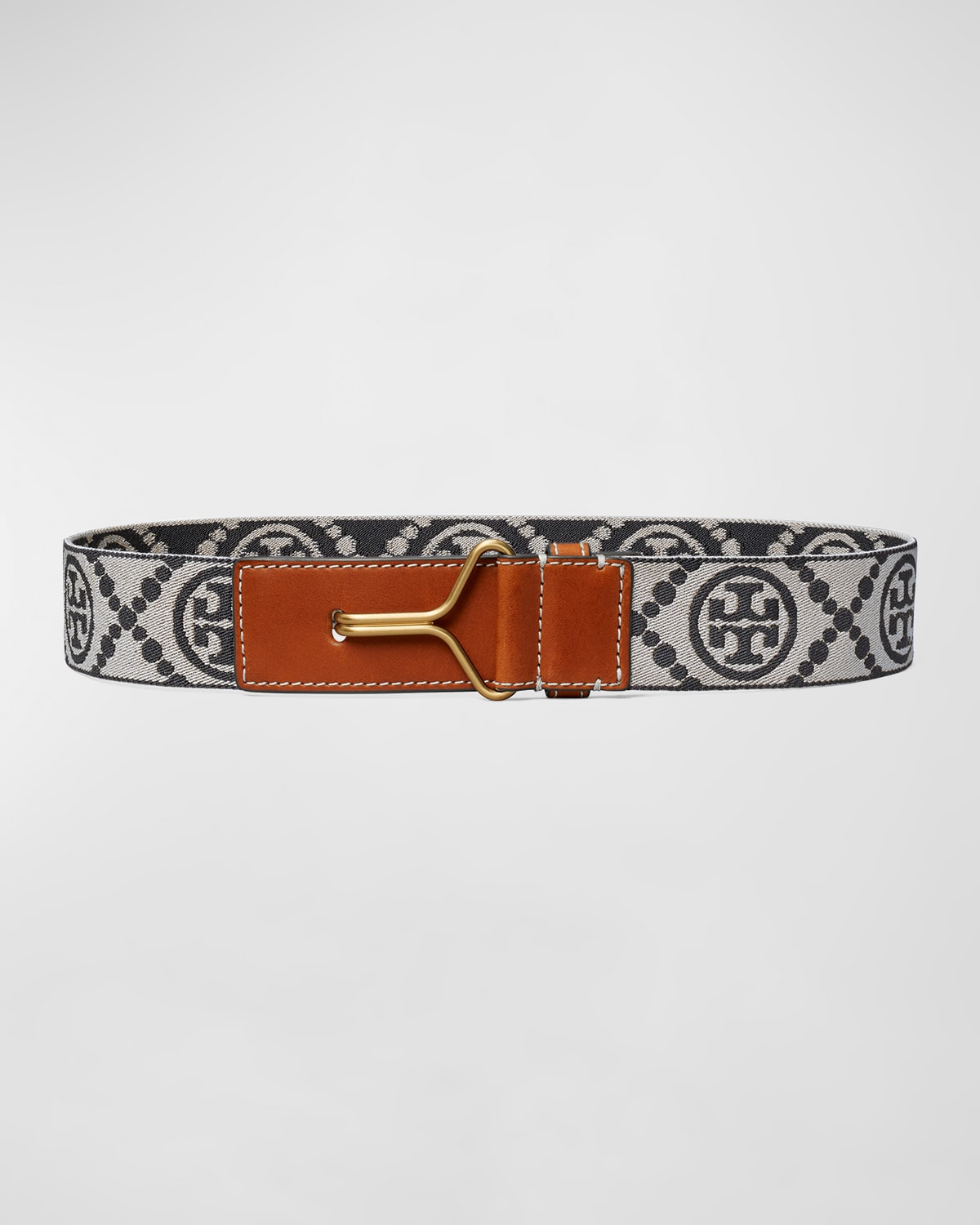 Tory Burch T Monogram Jacquard Belt | Neiman Marcus
