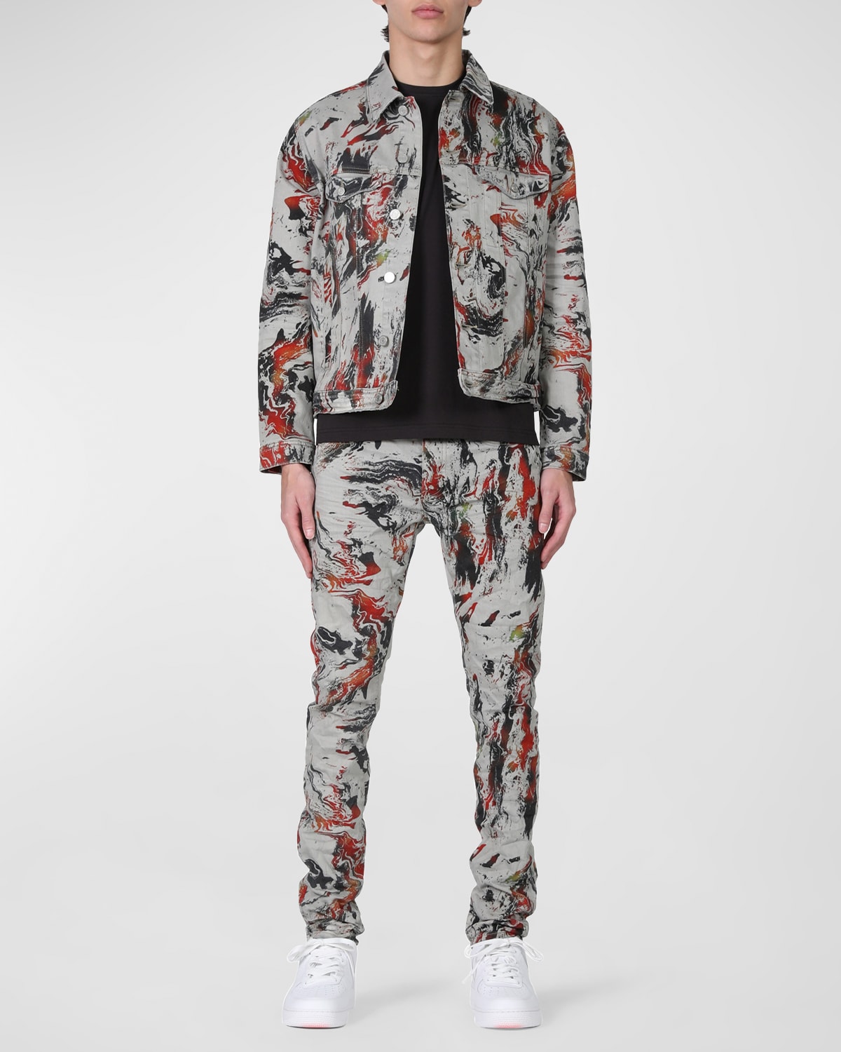 Hudson Men's Boxy Crop Trucker Jacket | Neiman Marcus