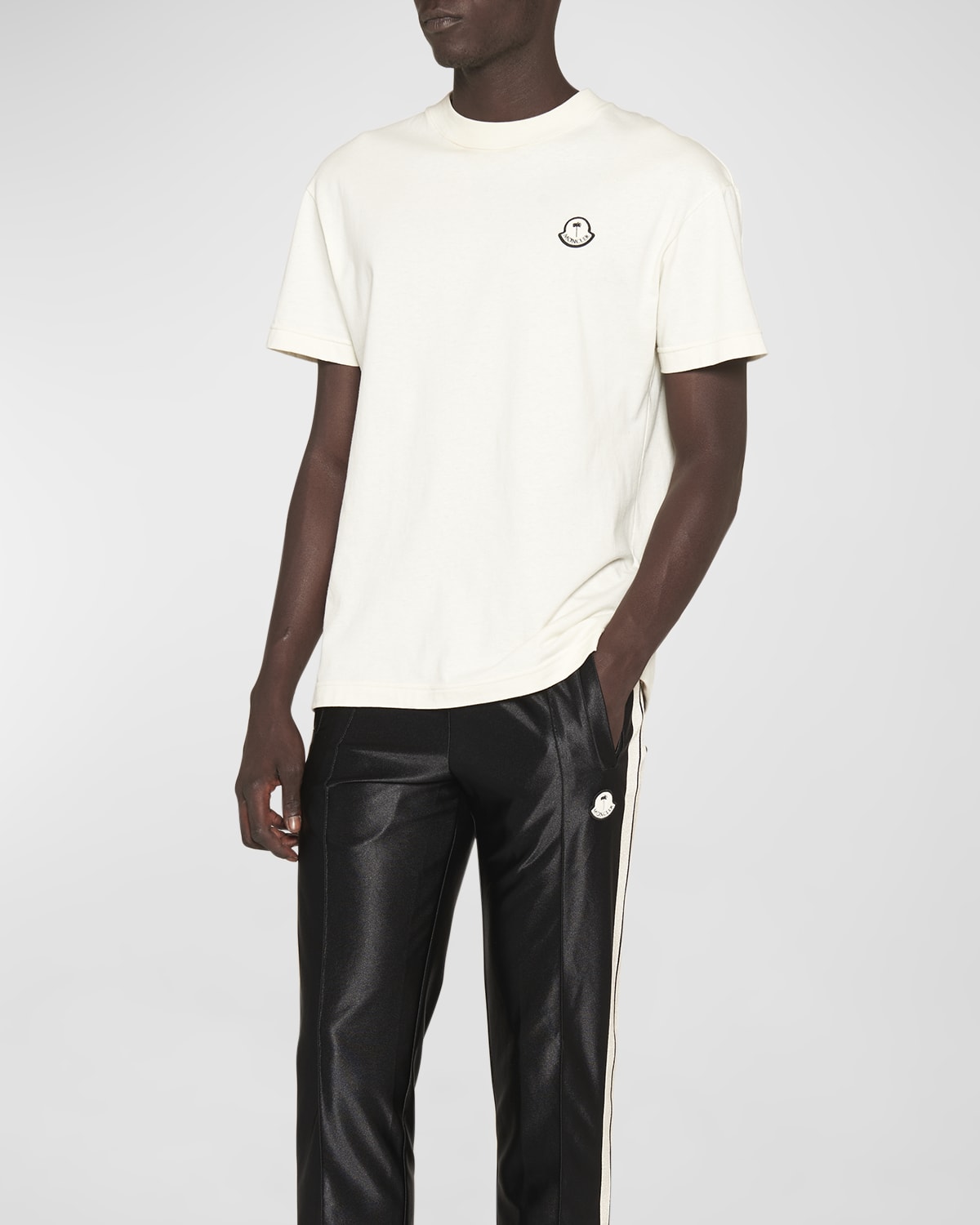 Moncler Men's Logo-Neck T-Shirt | Neiman Marcus
