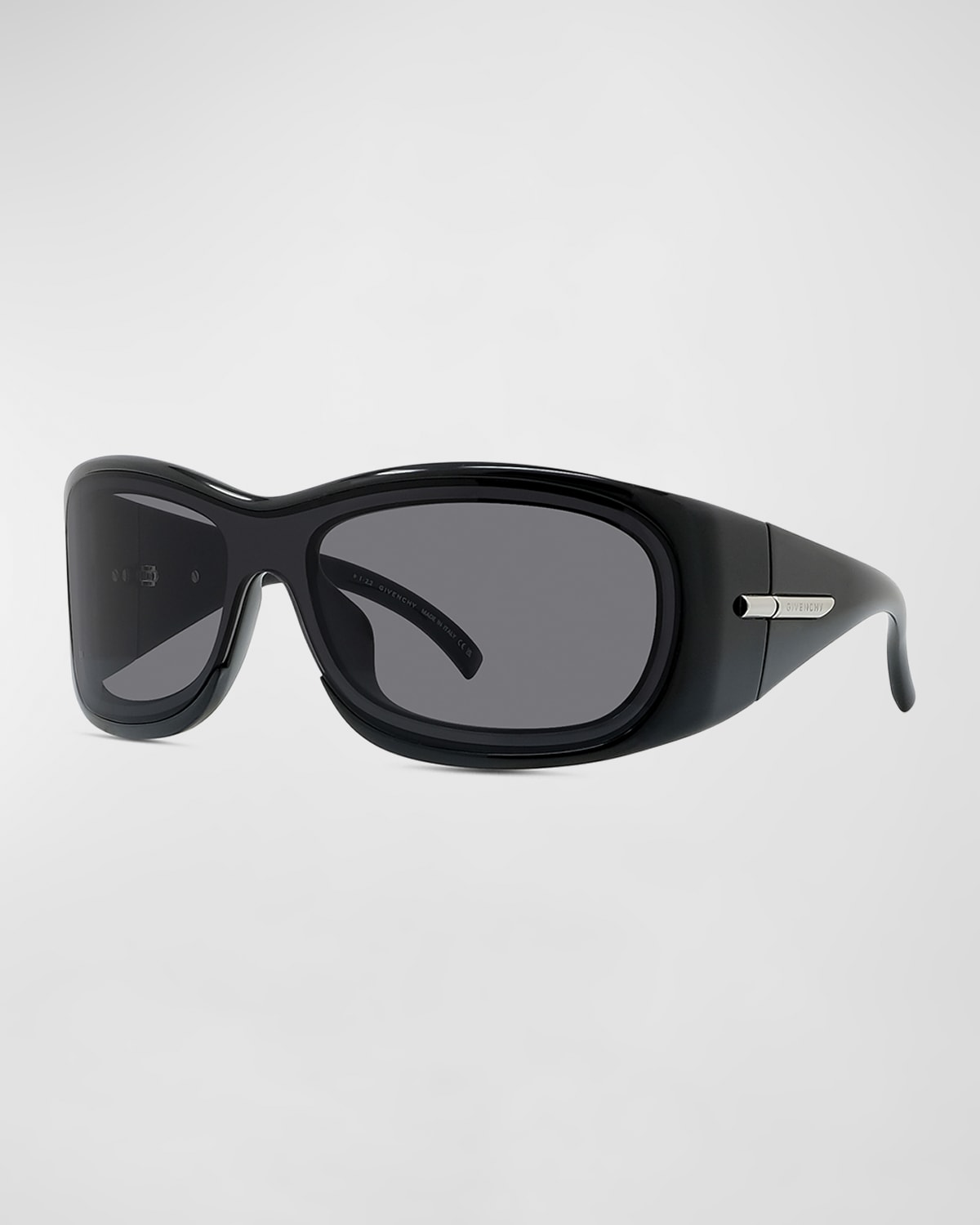 Givenchy Men's Temple-Logo Oval Sunglasses | Neiman Marcus