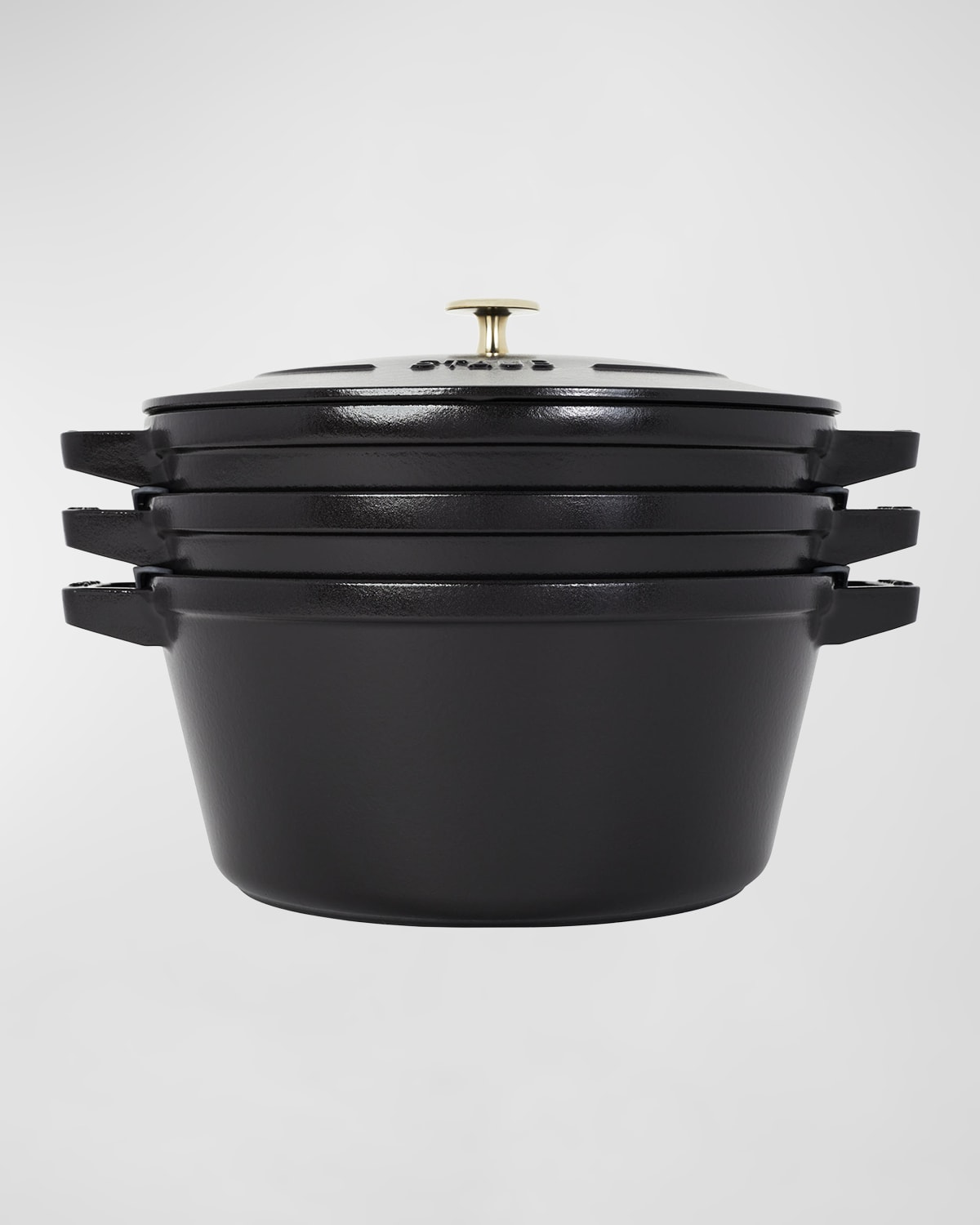 Staub Cast Iron 4-Piece Stackable Set | Neiman Marcus
