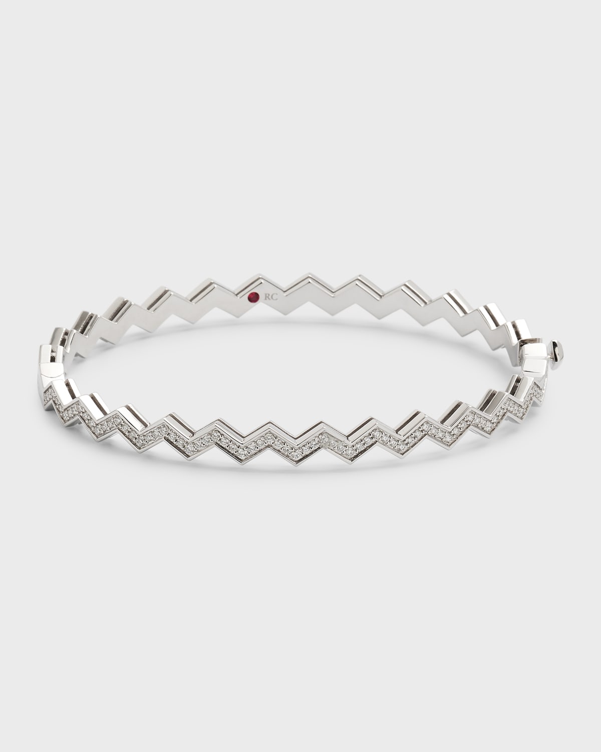 Roberto Coin Love In Verona 18k Rose Gold Black Diamond Bangle | Neiman ...