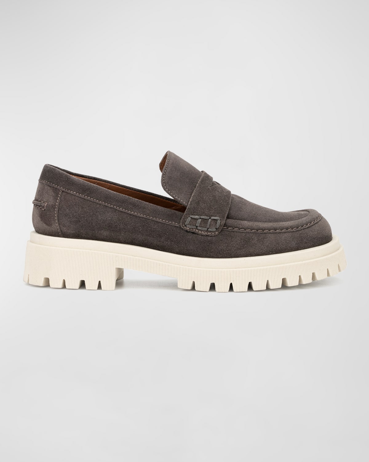 La Canadienne Daniel Suede Penny Loafers | Neiman Marcus