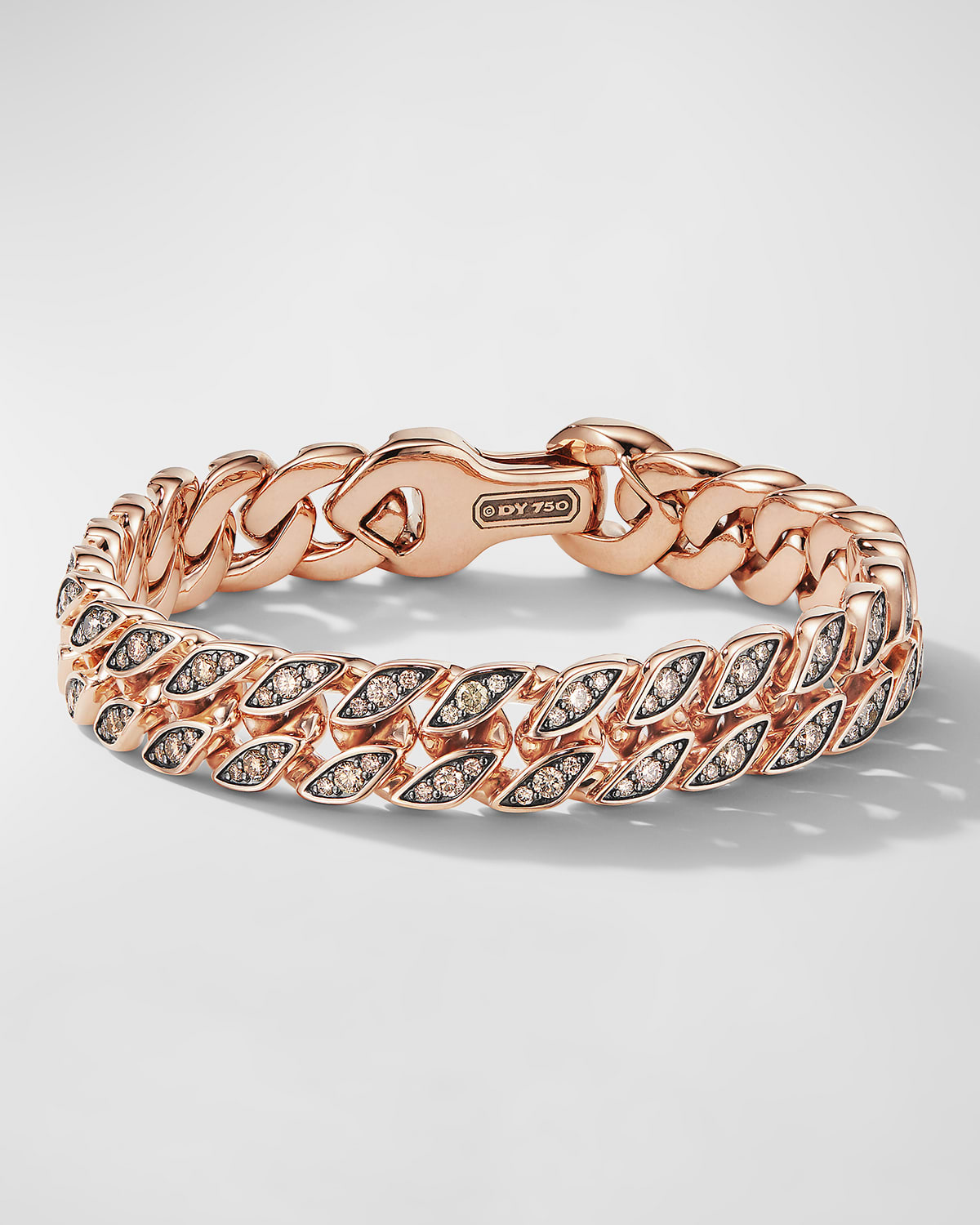 David Yurman Men's 18k Gold Curb Chain Bracelet, 11.5mm, Size L ...